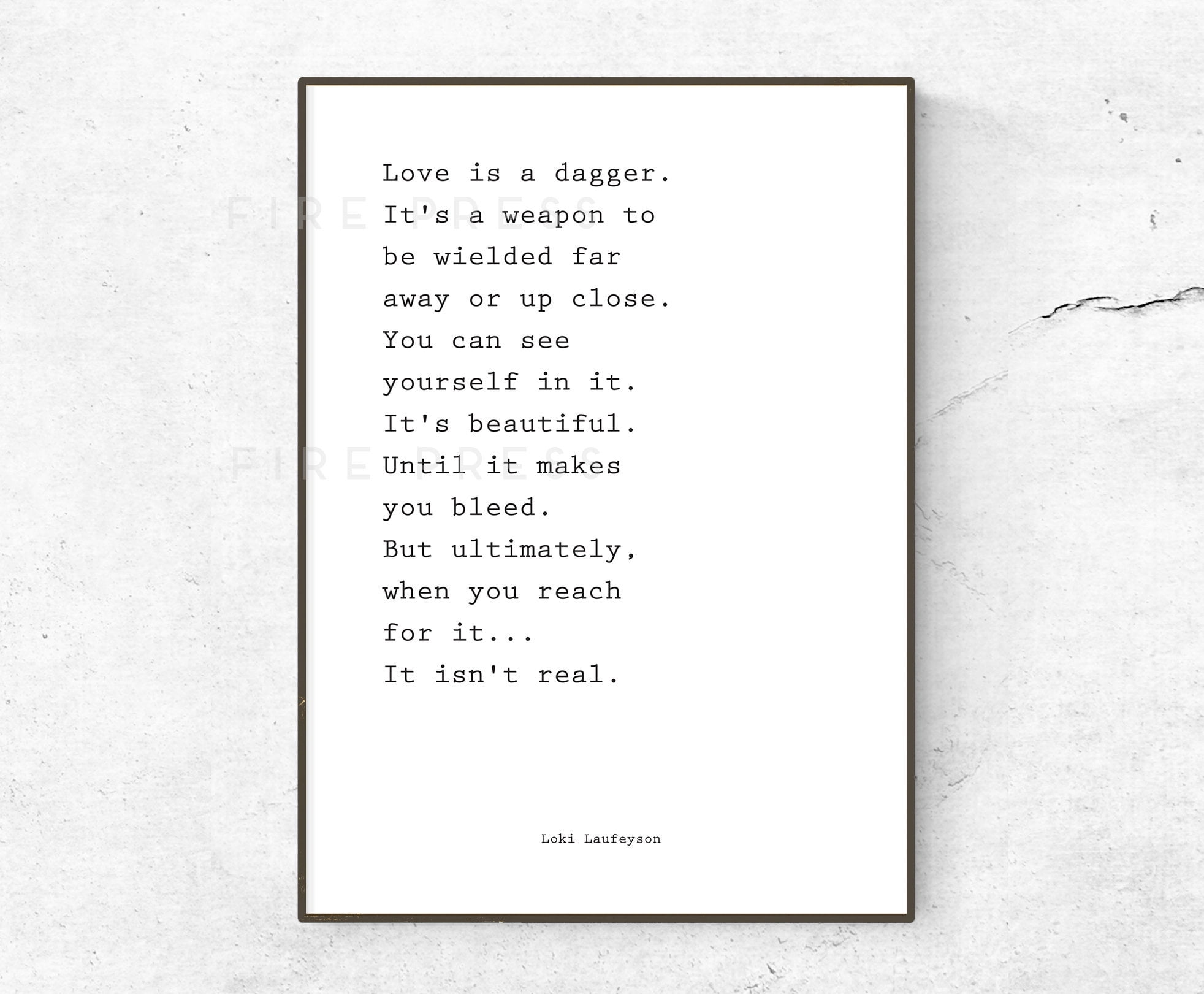 POSTER Loki Quote Poster / Print / Loki Laufeyson / Azgard / The ...