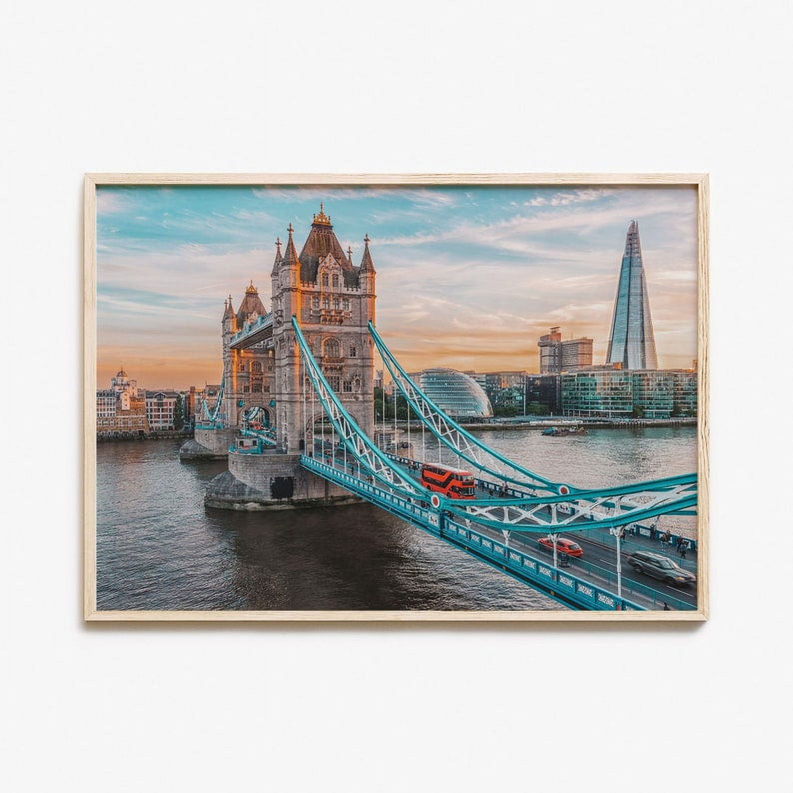 POSTER London Colorful Poster Print Horizontal, London Photo Wall Art ...