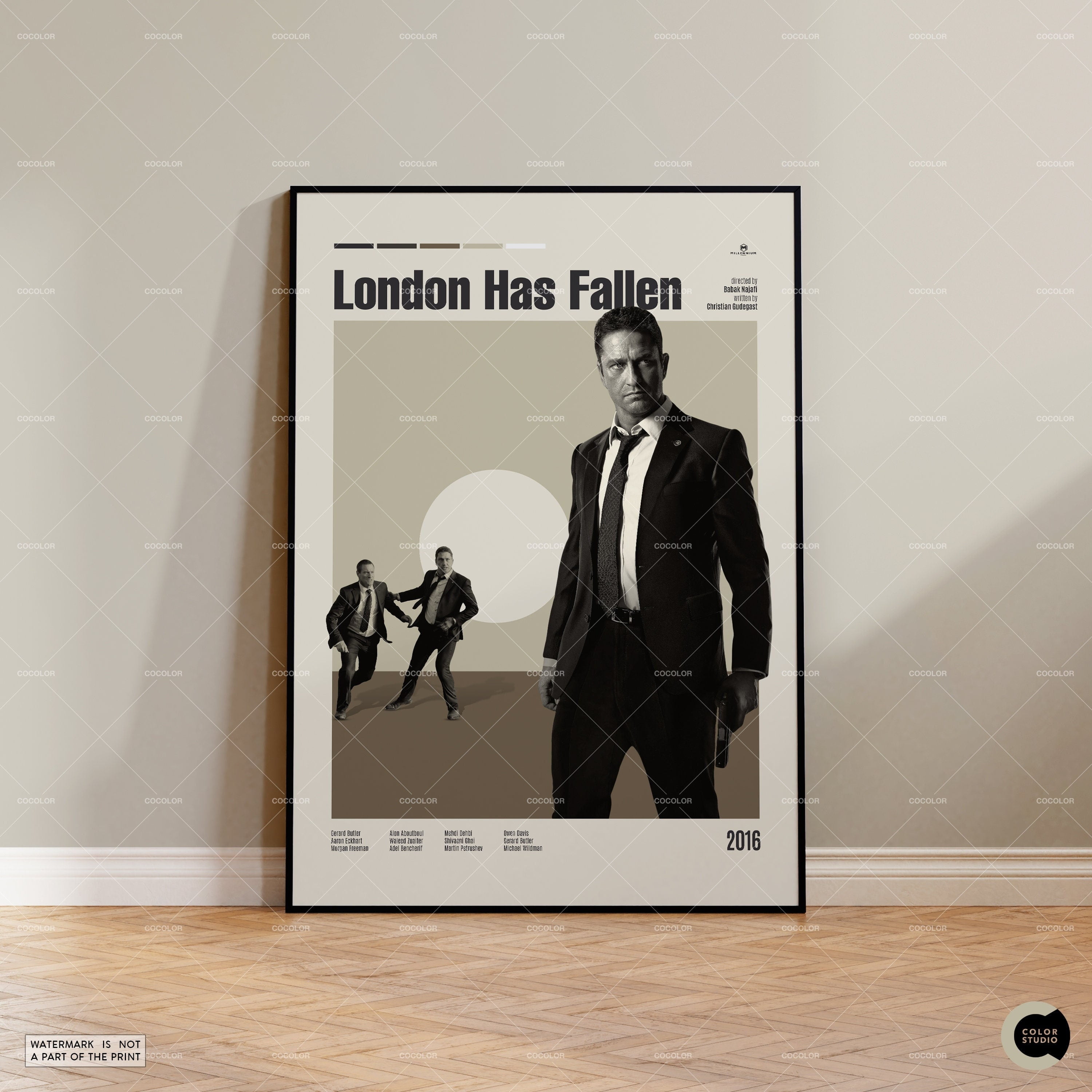 POSTER London Has Fallen, Gerard Butler, Vintage Movie Poster, Retro ...