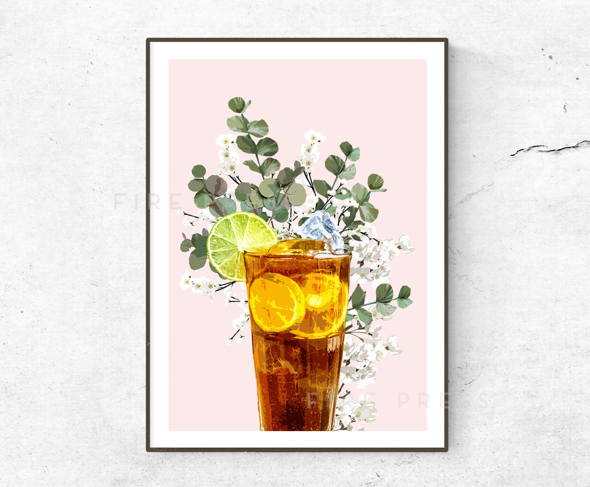 POSTER Long Island Iced Tea Poster / Print / Fashion Print / Cocktail ...