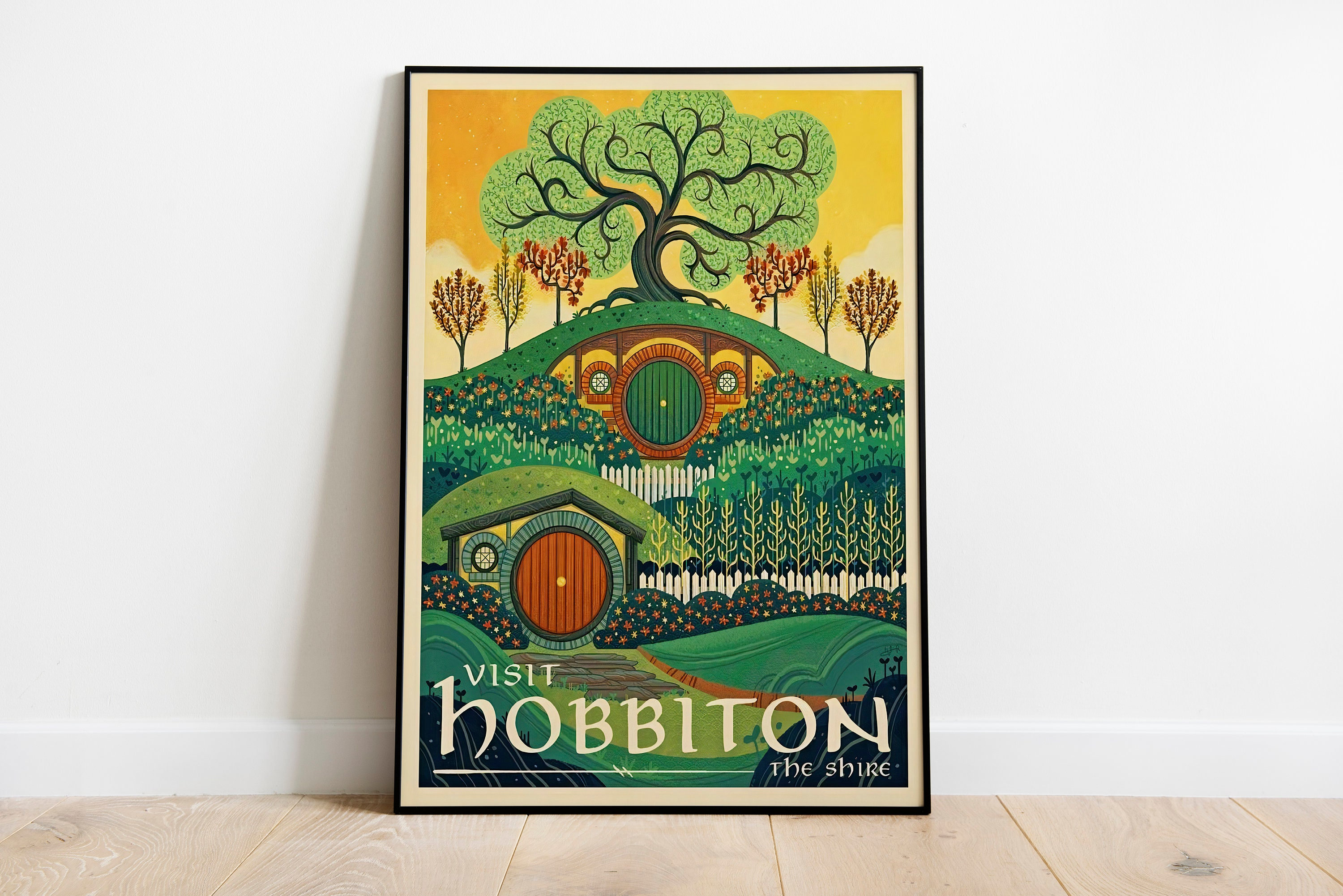 POSTER Lord Of The Rings Poster, Hobbiton Poster, Map of Middle Earth ...