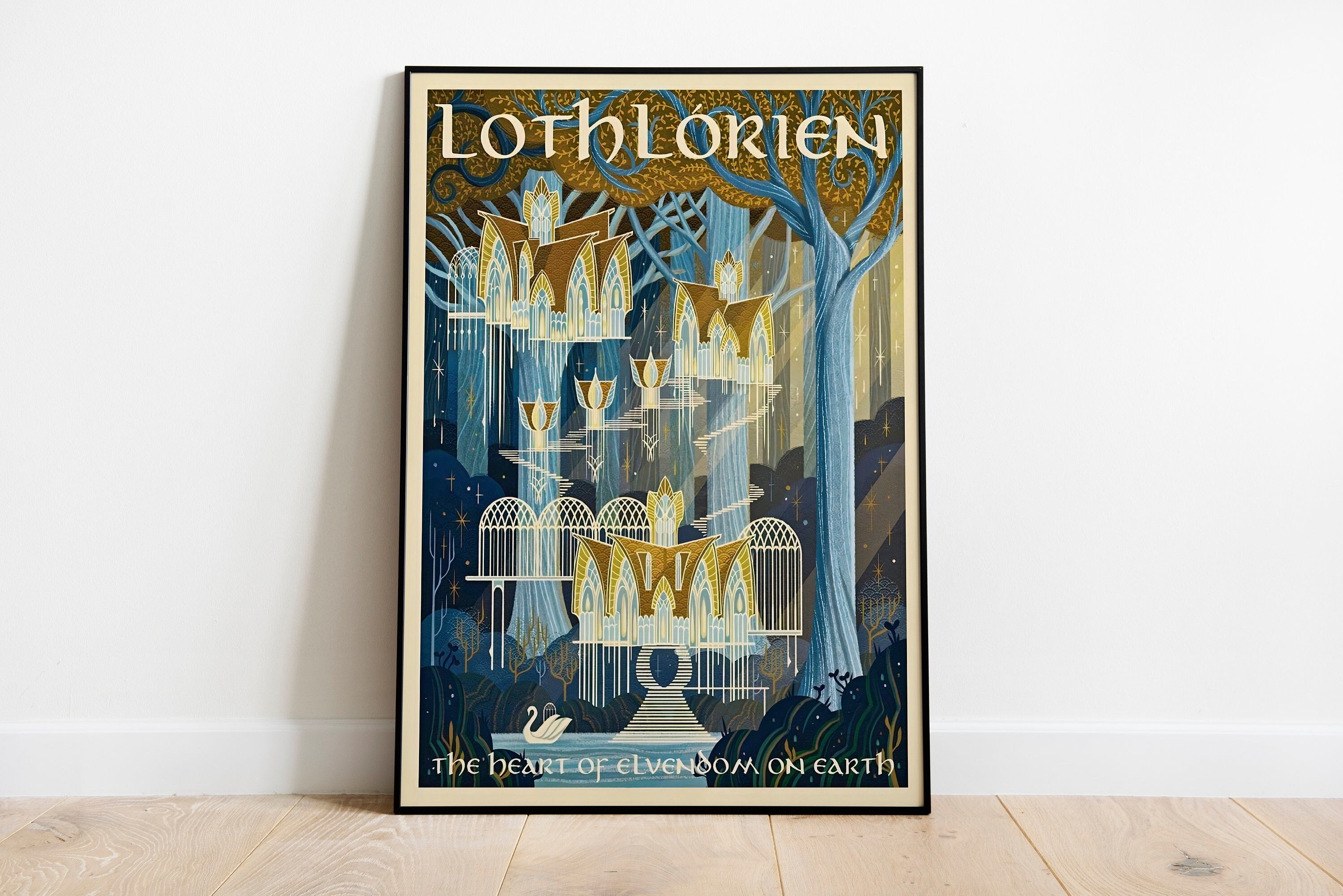 POSTER Lord Of The Rings Poster, Lothlorien Poster, Map of Middle Earth ...