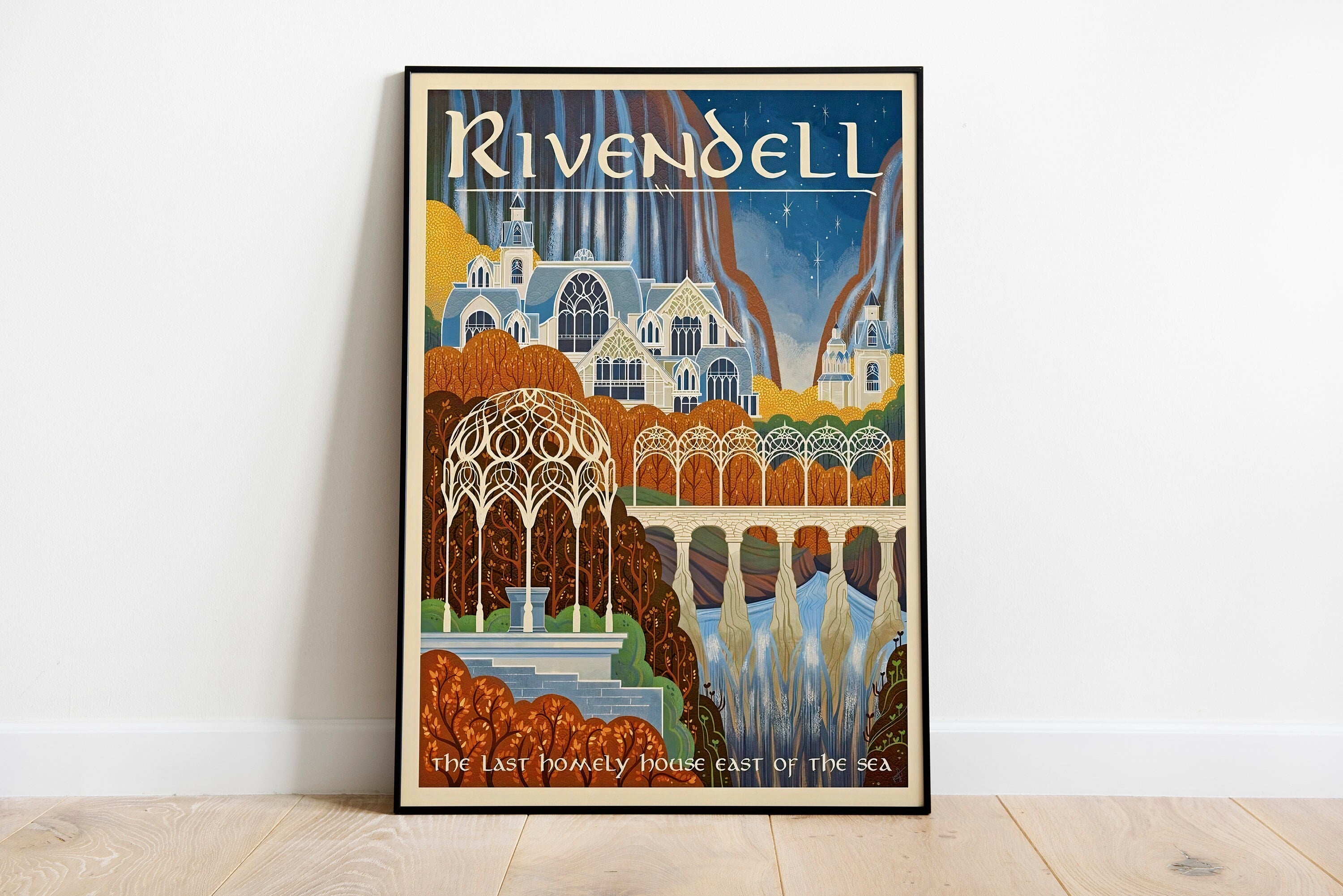 POSTER Lord Of The Rings Poster, Rivendell Poster, Map of Middle Earth ...