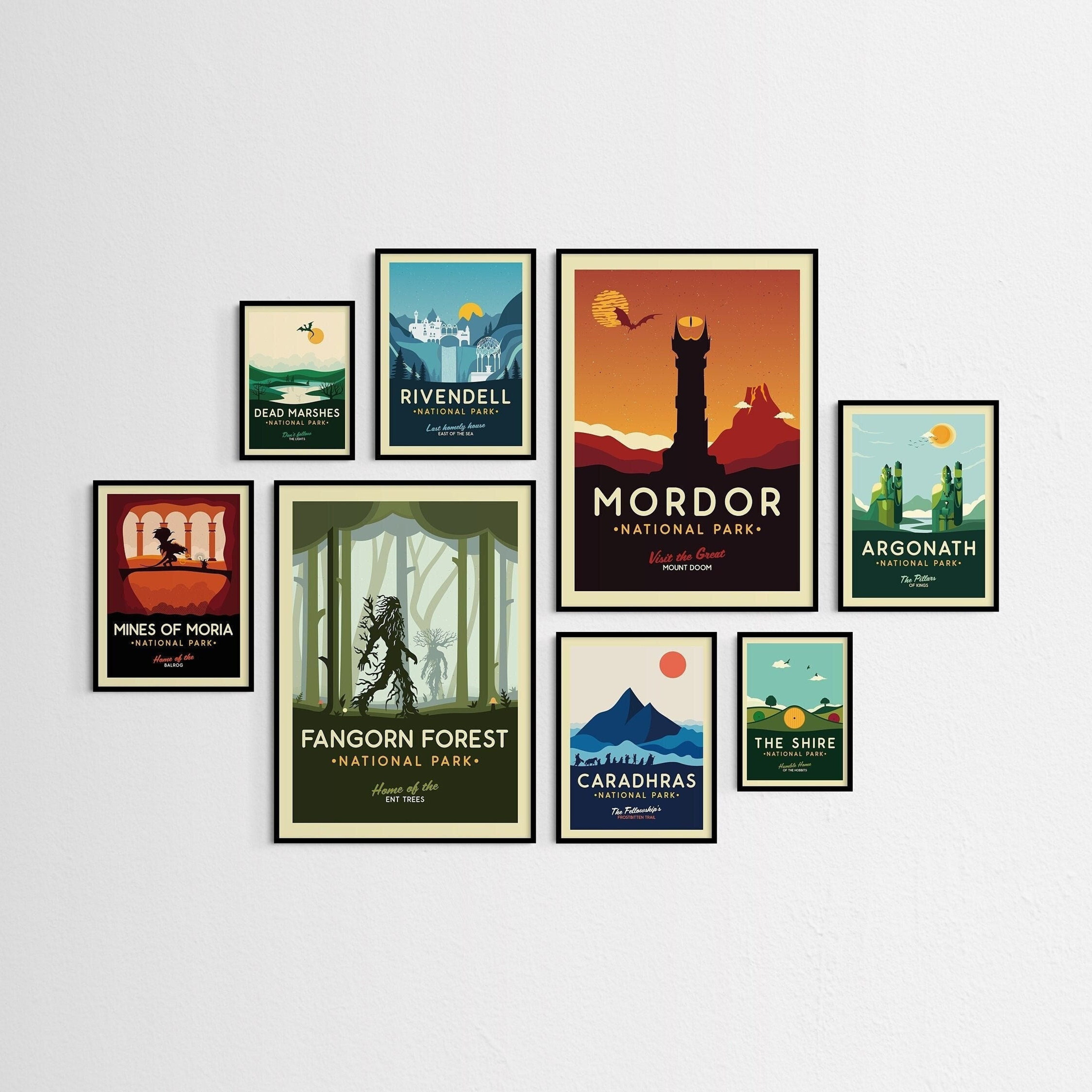 POSTER Lord of the Rings Posters, Middle Earth Posters, LOTR Posters ...