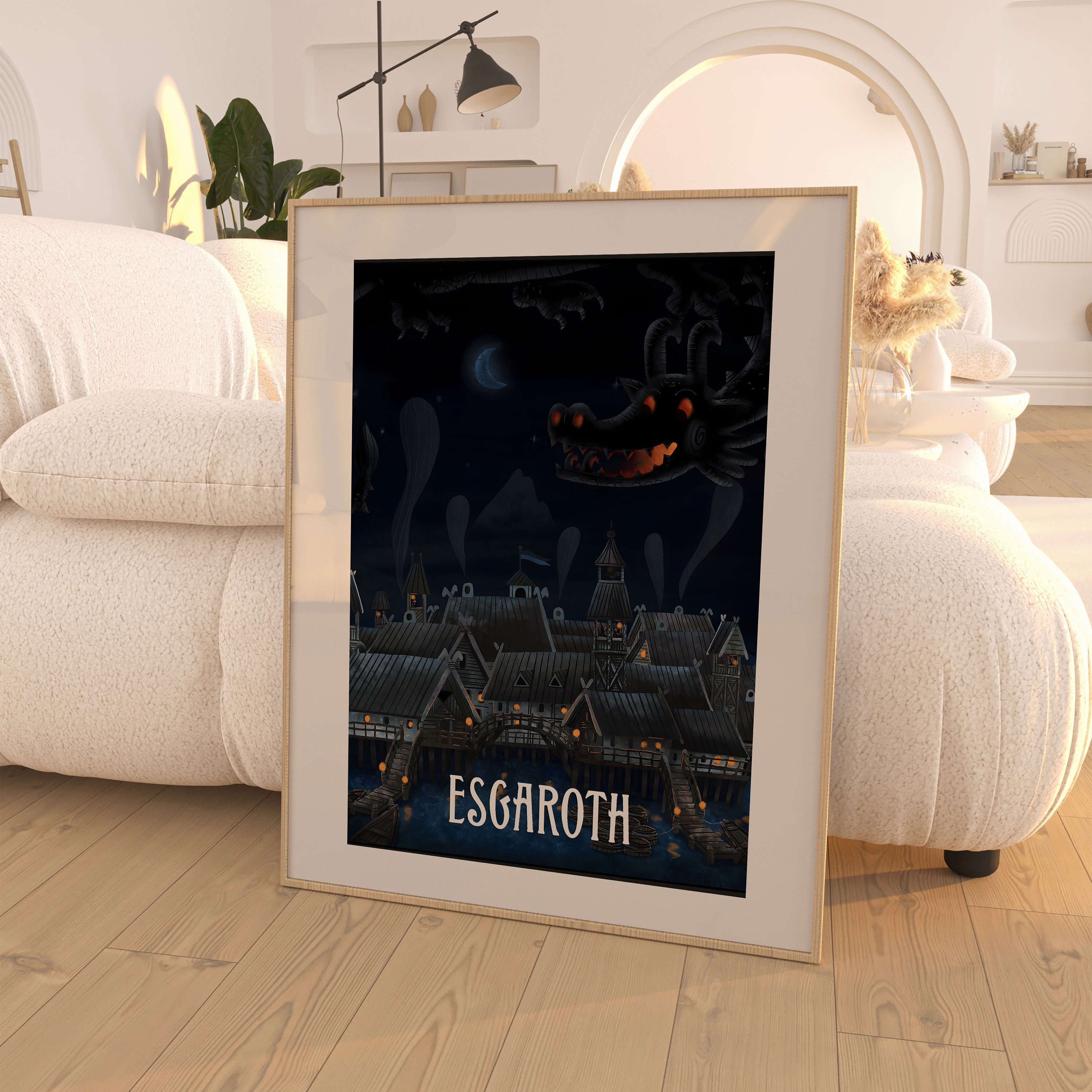 POSTER Lord of The Rings Poster LOTR Esgaroth Retro Travel Wall Art The ...
