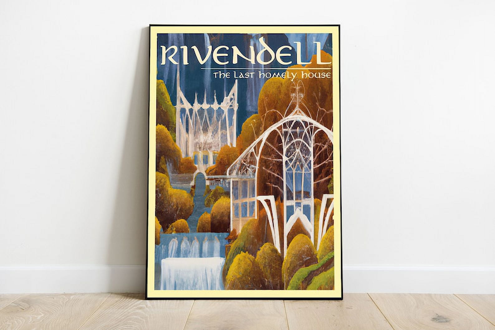 Poster Lord of The Rings Poster Rivendell Poster LOTR Middle Earth ...