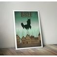 POSTER Lord of the Rings Bree Map Poster Travel Print Rohan Mordor ...