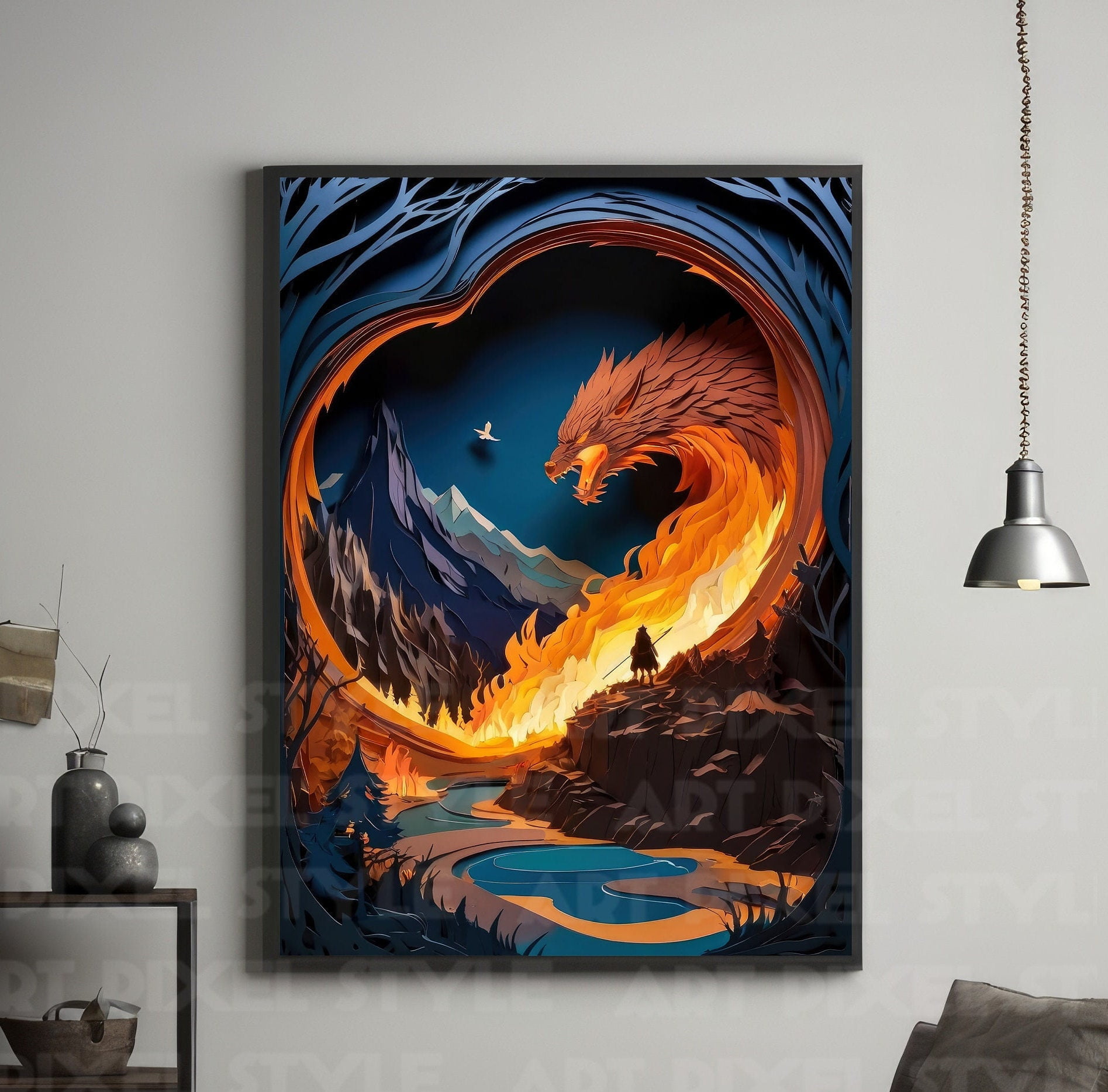 Poster Lord of the Rings Poster, khazad dum, Lotr Wall Art, Middle ...