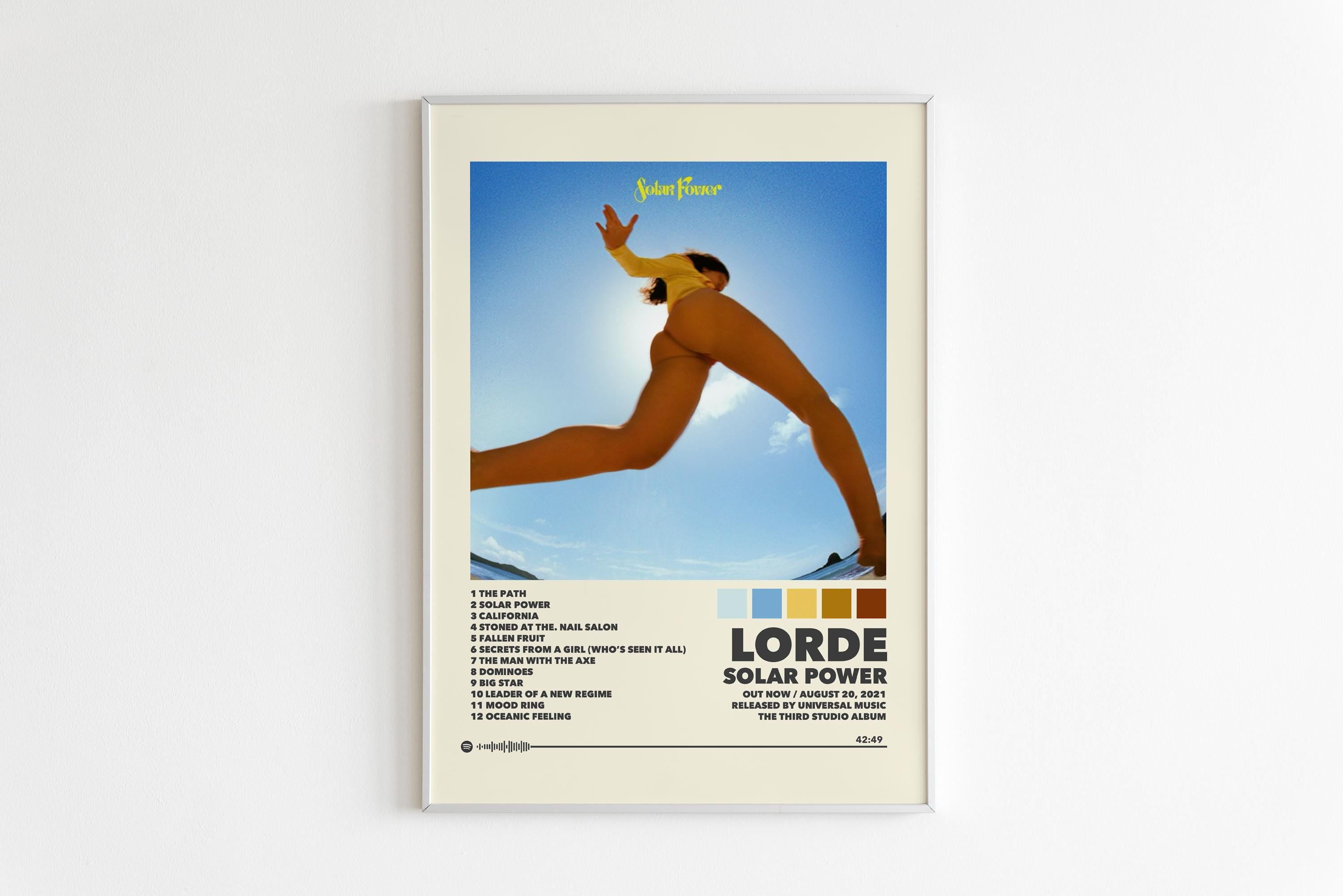 POSTER Lorde Posters / Solar Power Poster / Lorde Solar Power / Album ...