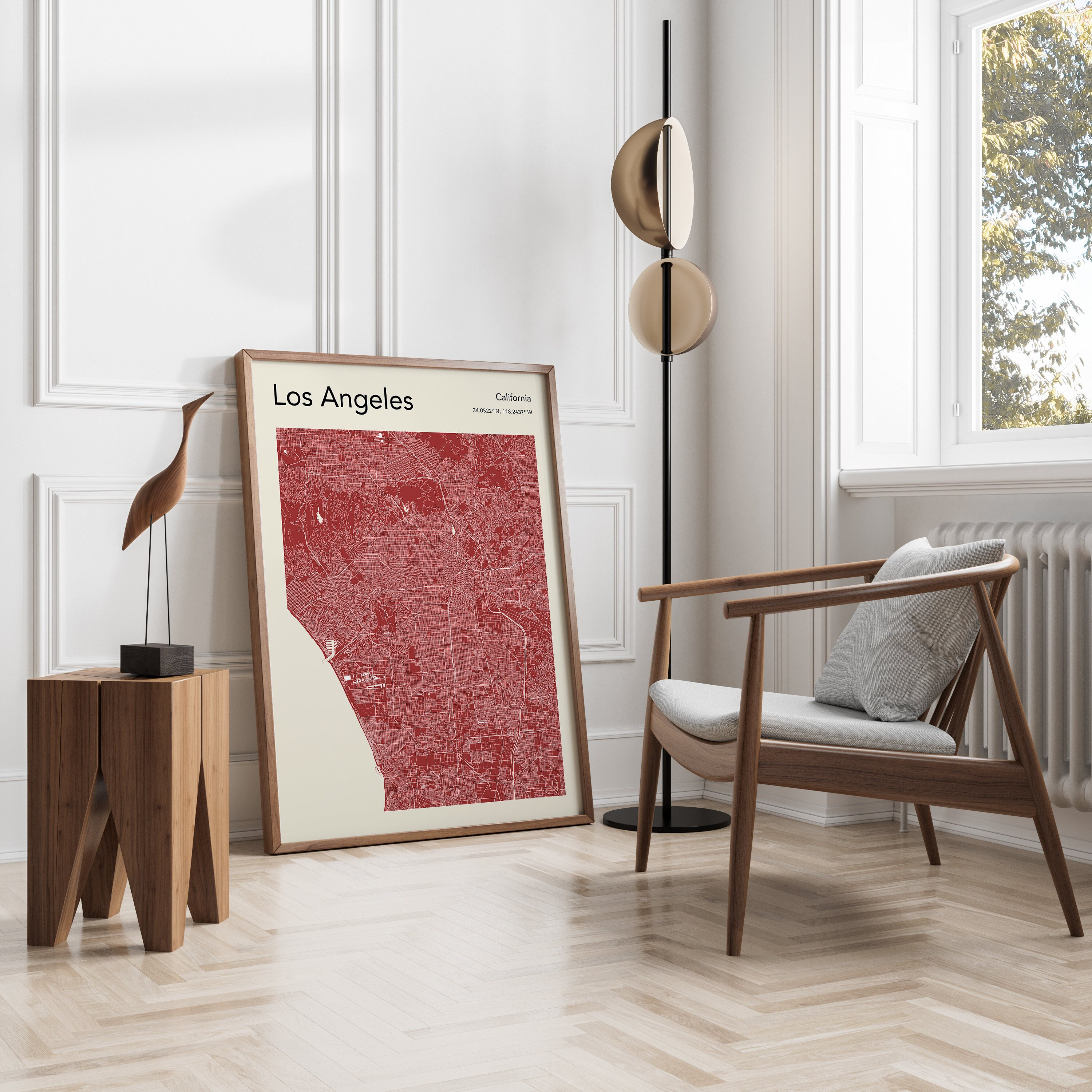 POSTER Los Angeles Map Print, , Los Angeles CA Map Poster, Map Of Los ...