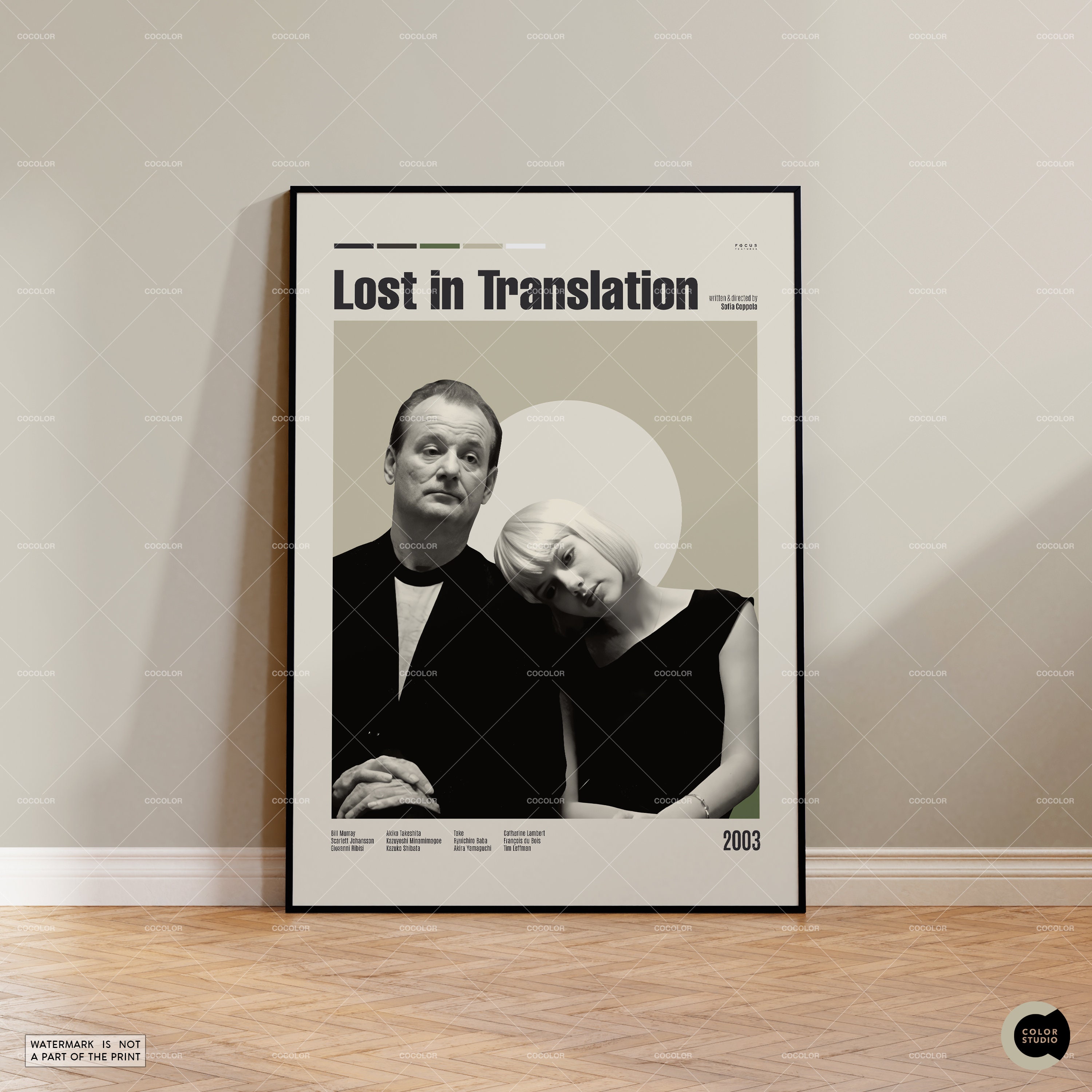 POSTER Lost in Translation, Retro Movie Poster, Midcentury Modern ...