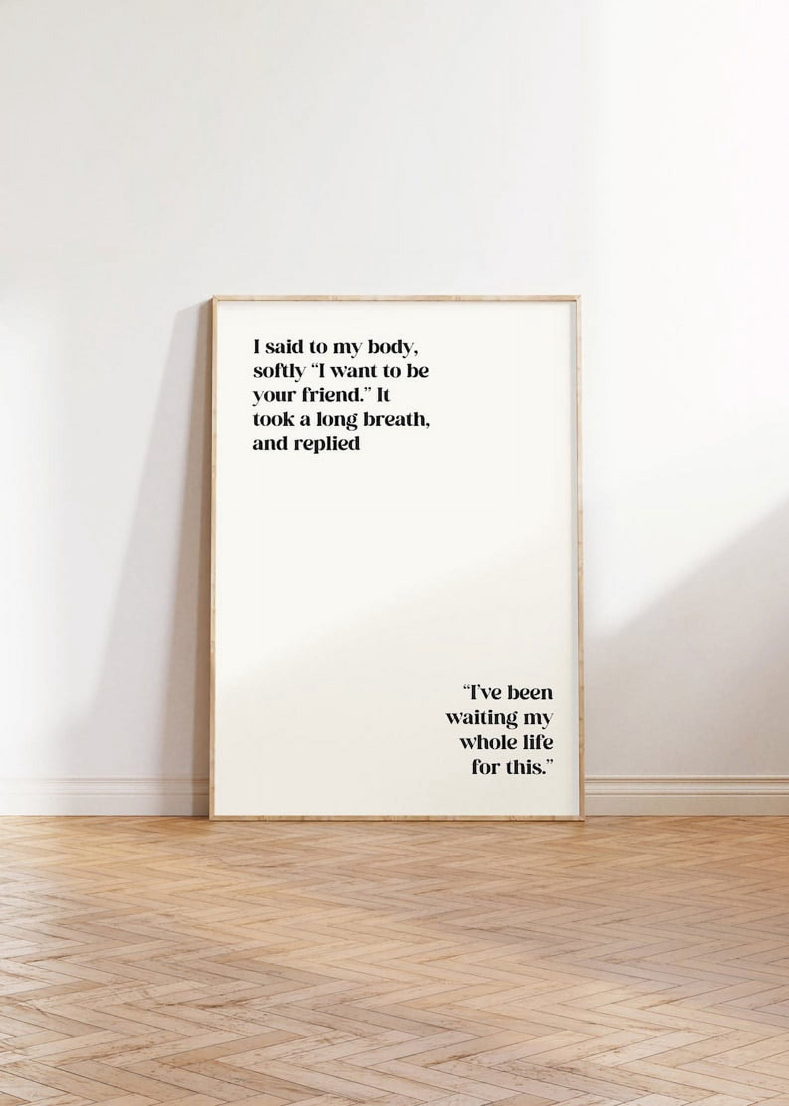 POSTER Love Your Body Wall Art, Body Positivity Poster, Positive Self ...