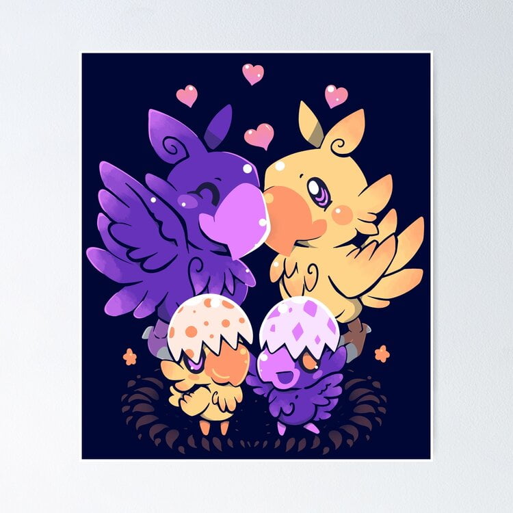 POSTER Loving Choco Family Poster NO FRAMED, 12x18 - Walmart.com