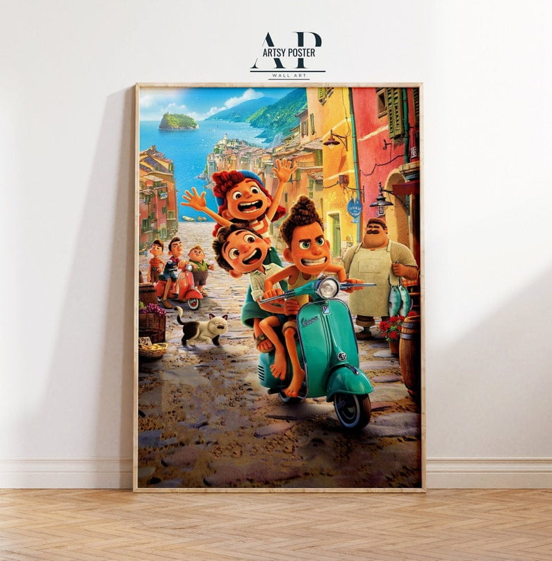 POSTER Luca Animated Film Poster, Kids Room Wall Decor, Colorful ...