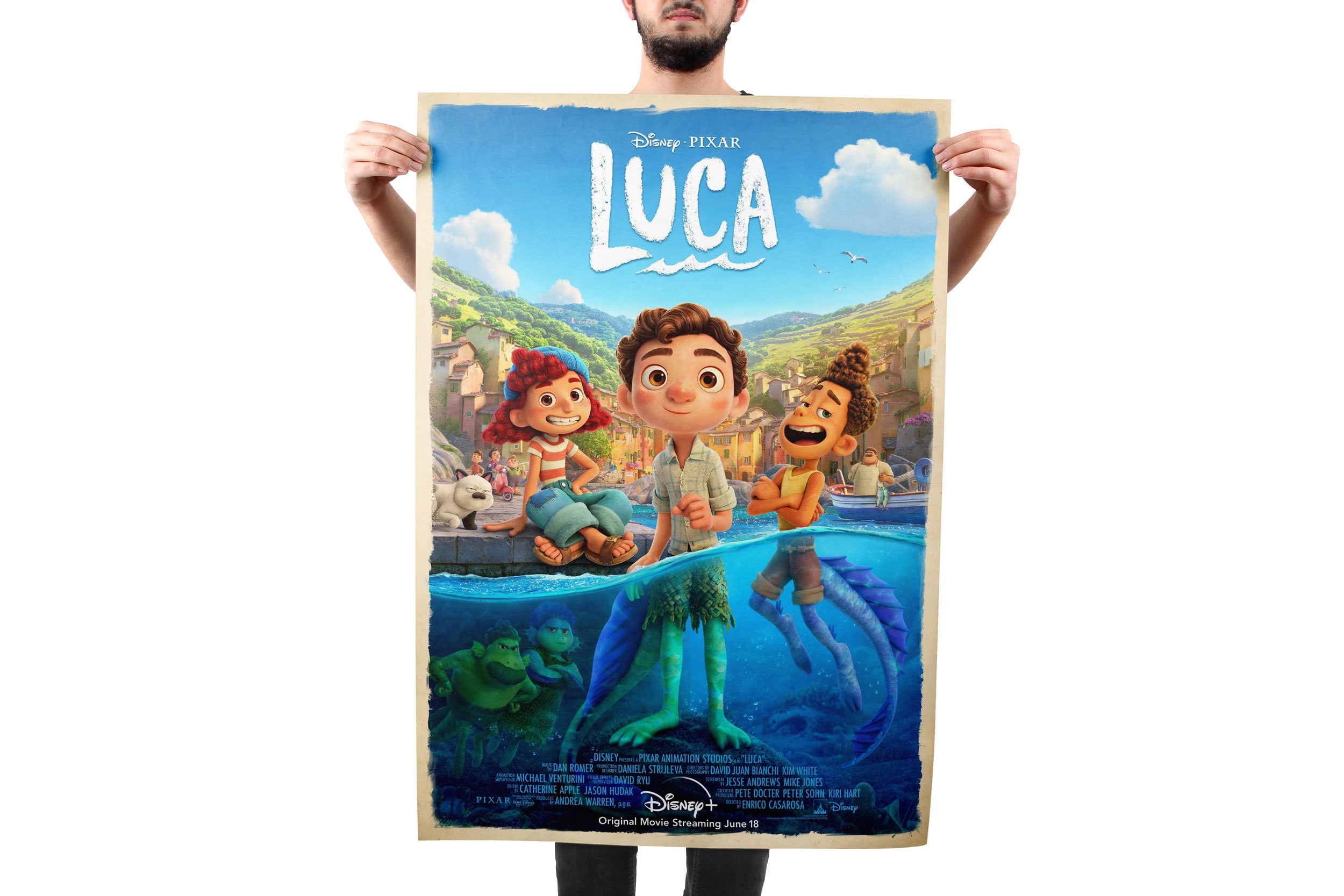 POSTER Luca Movie Poster, Quality Print, Photo Wall Art, Disney Movie ...