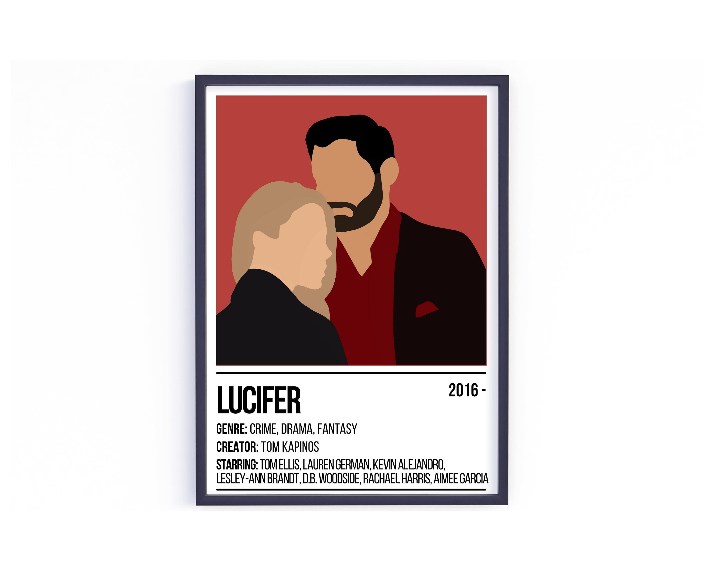 POSTER Lucifer TV Show Poster - Chloe Decker/Tom Ellis/Minimalist Print ...