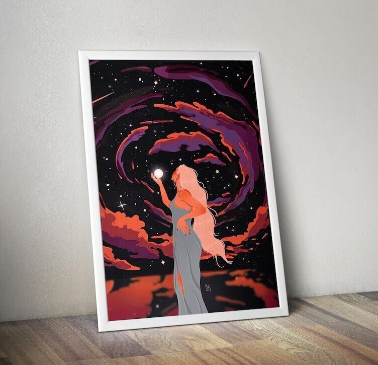 POSTER Lunar Reverie | Printable Spiritual Poster | Goddess Print ...