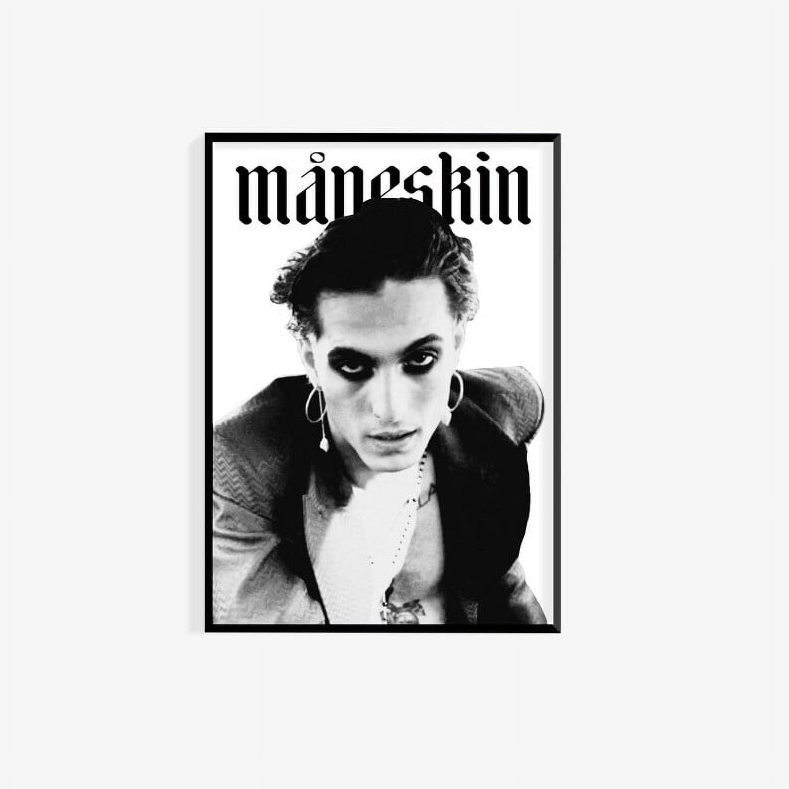 POSTER MÃ¥neskin Damiano David Black & White Vintage Poster Print -UNFRAMED - Walmart.com