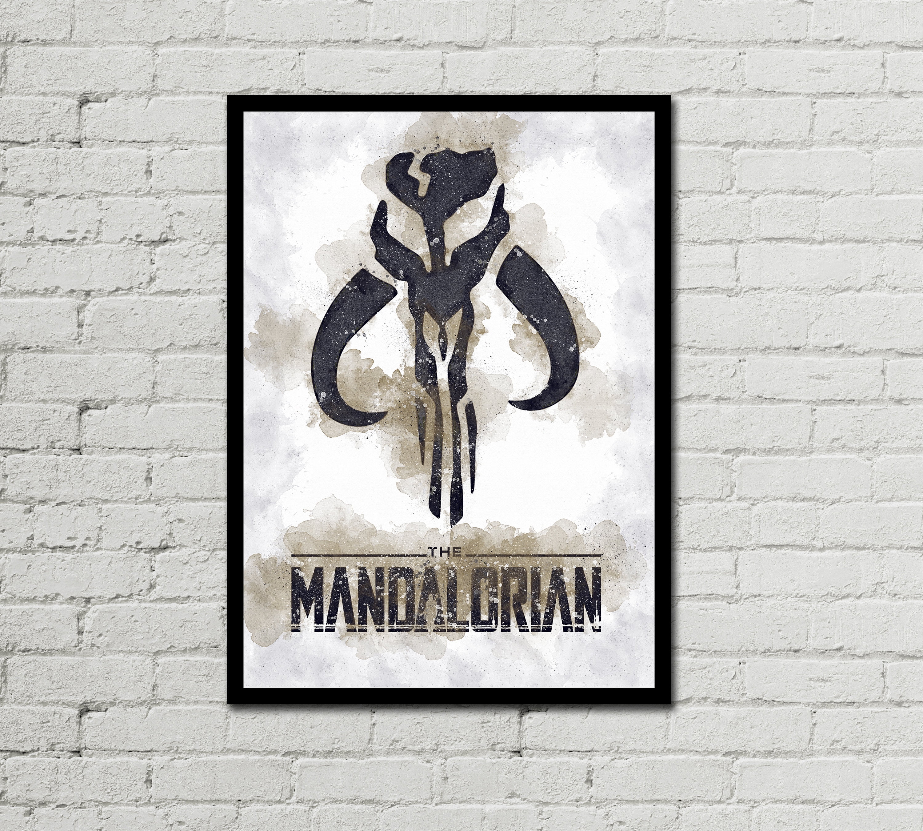 POSTER MANDALORIAN - Mandalorian Logo - Mandalorian Poster- Bounty ...