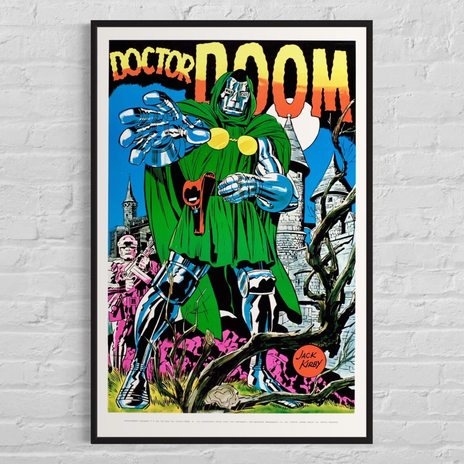POSTER MARVEL 'Doctor Doom' 1970 Marvelmania Jack Kirby Poster, 23"x35 ...