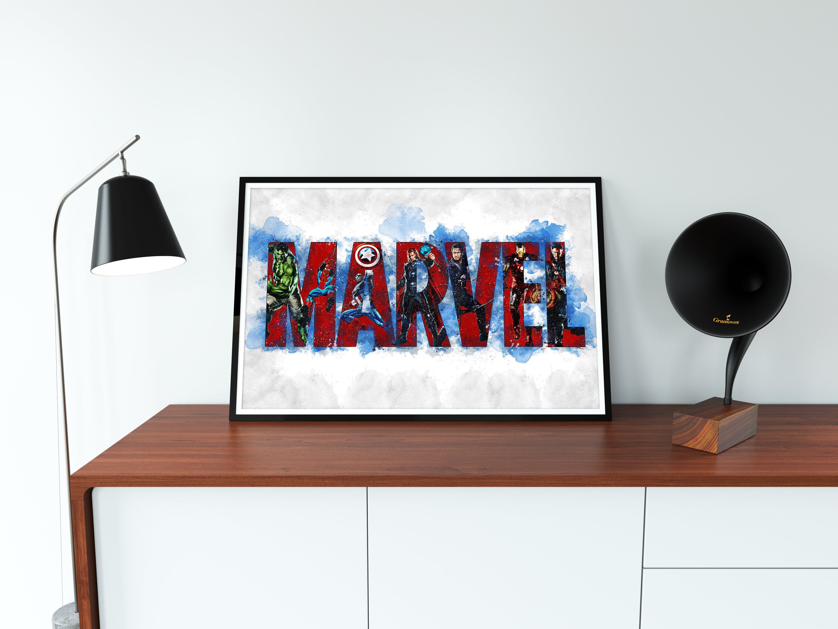 POSTER MARVEL POSTER - Hulk, Spiderman, Captain America, Thor, Hawkeye ...