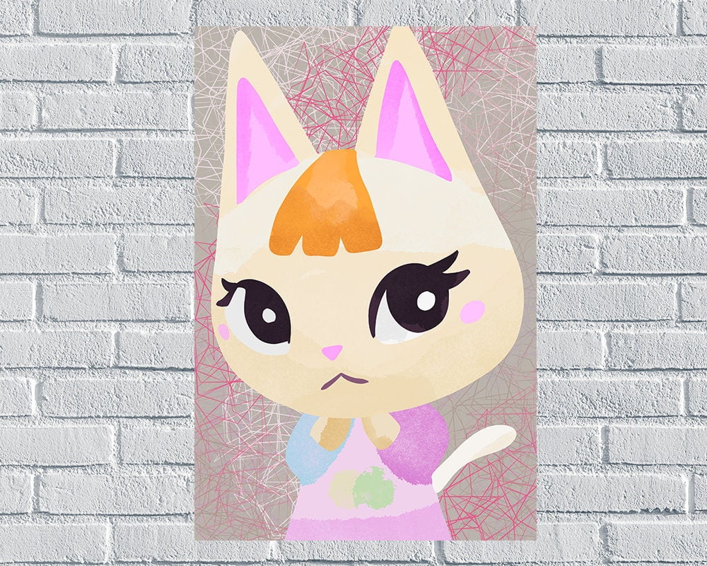 POSTER MERRY Animal Crossing New Horizons Harv's Island Villager Poster ...
