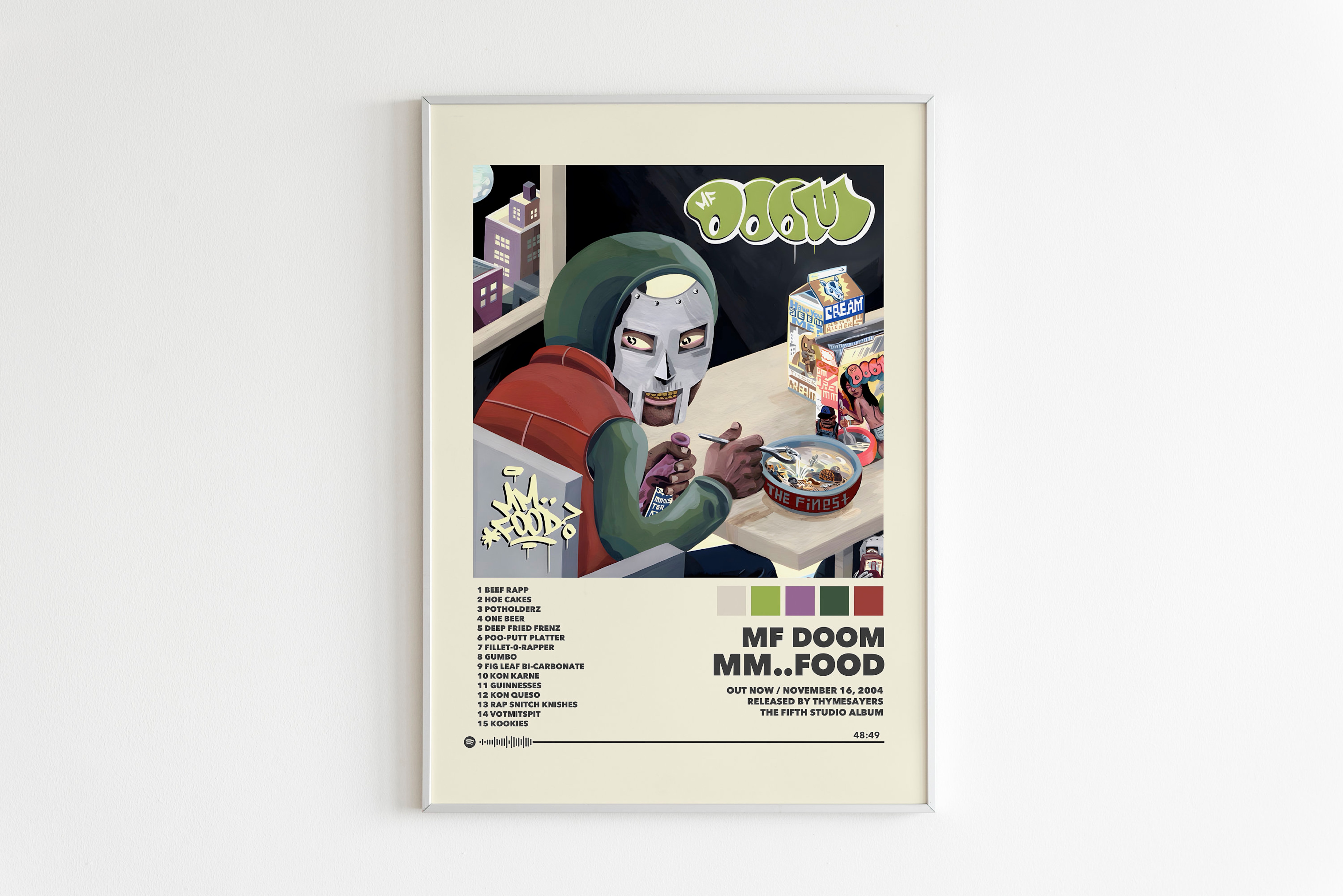 POSTER MF DOOM Posters / mm... food Poster, Tracklist Album Cover ...