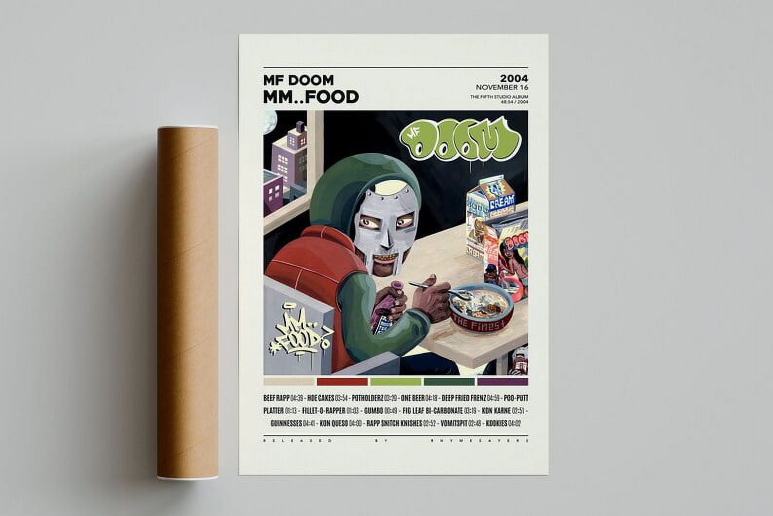 POSTER MF DOOM Posters / mm... food Poster, Tracklist Album Cover ...