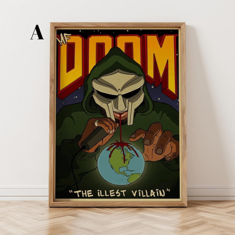 POSTER MF Doom Posters Retro Music Prints MF Doom Poster Print ...