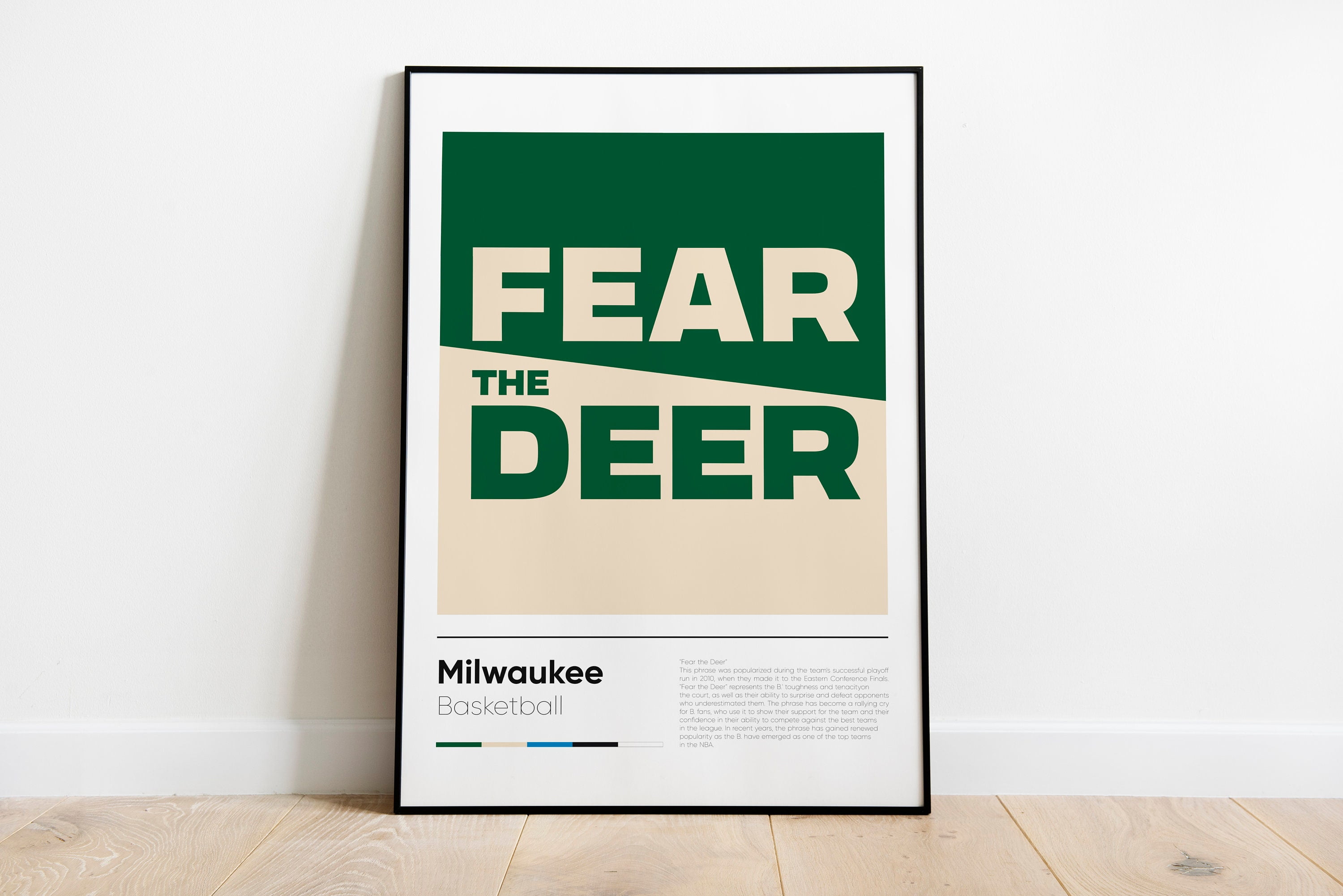 POSTER MILWAUKEE BUCKS poster, feer the deer, Nba Iconic Phrases Series ...