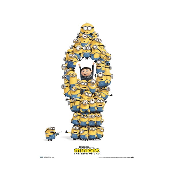 POSTER MINIONS - RISE OF GRU - MOVIE POSTER - 18099-8x12-UNFRAMED ...