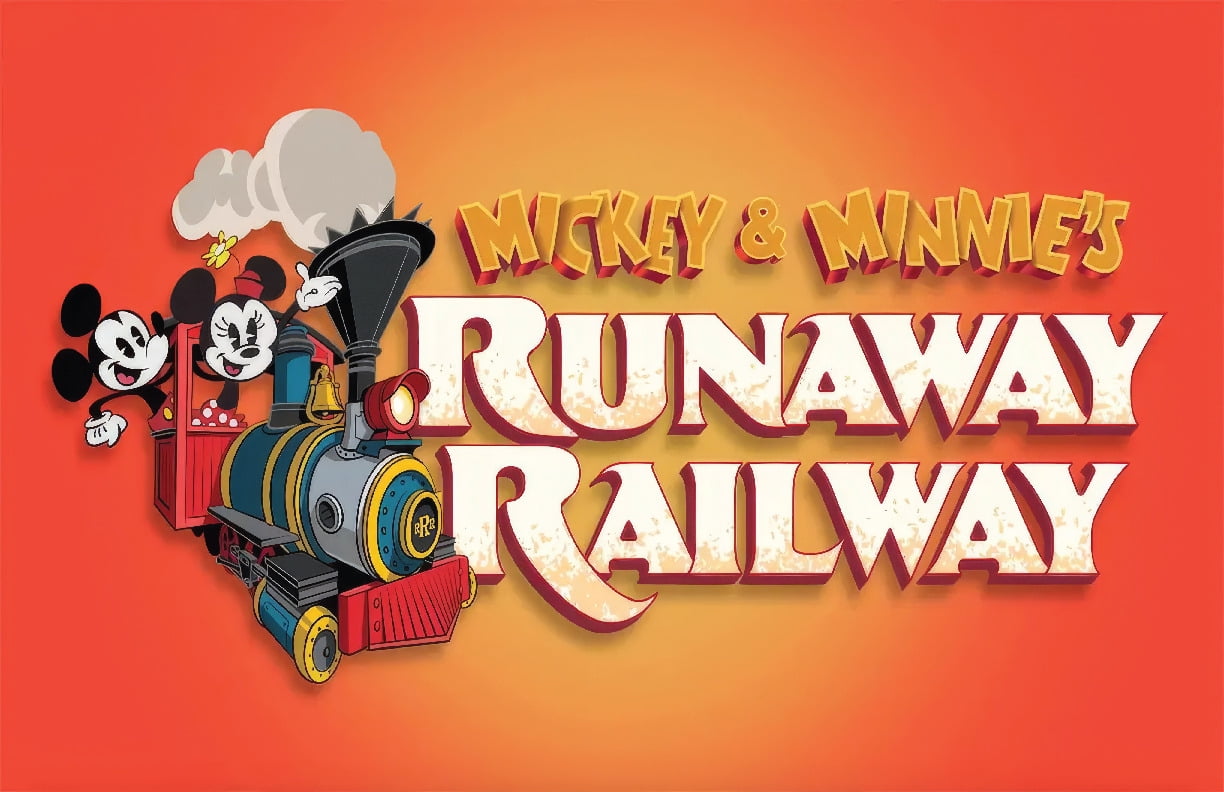 POSTER MIckey's Runaway Railway Minnie Mouse Train Logo Concept Art ...
