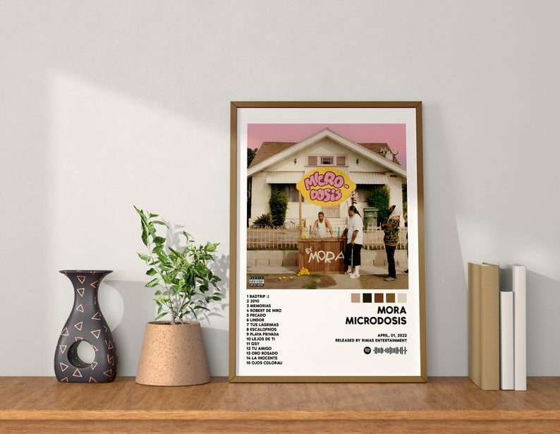 POSTER MORA / MICRODOSIS / Imprimible , portada del álbum, poster ...