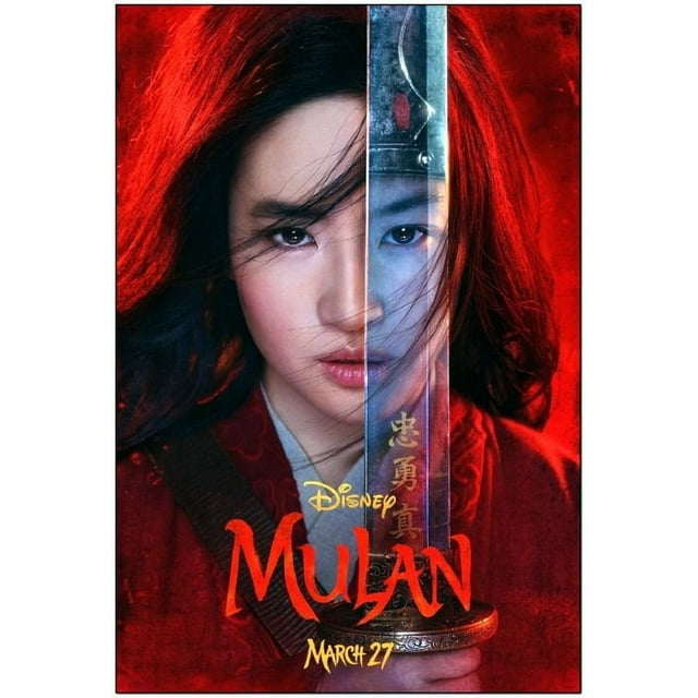 POSTER MULAN - 2020 - original Movie Poster - Advance Style A - YIFEI LIU, Jet Li, Donnie Yen ...