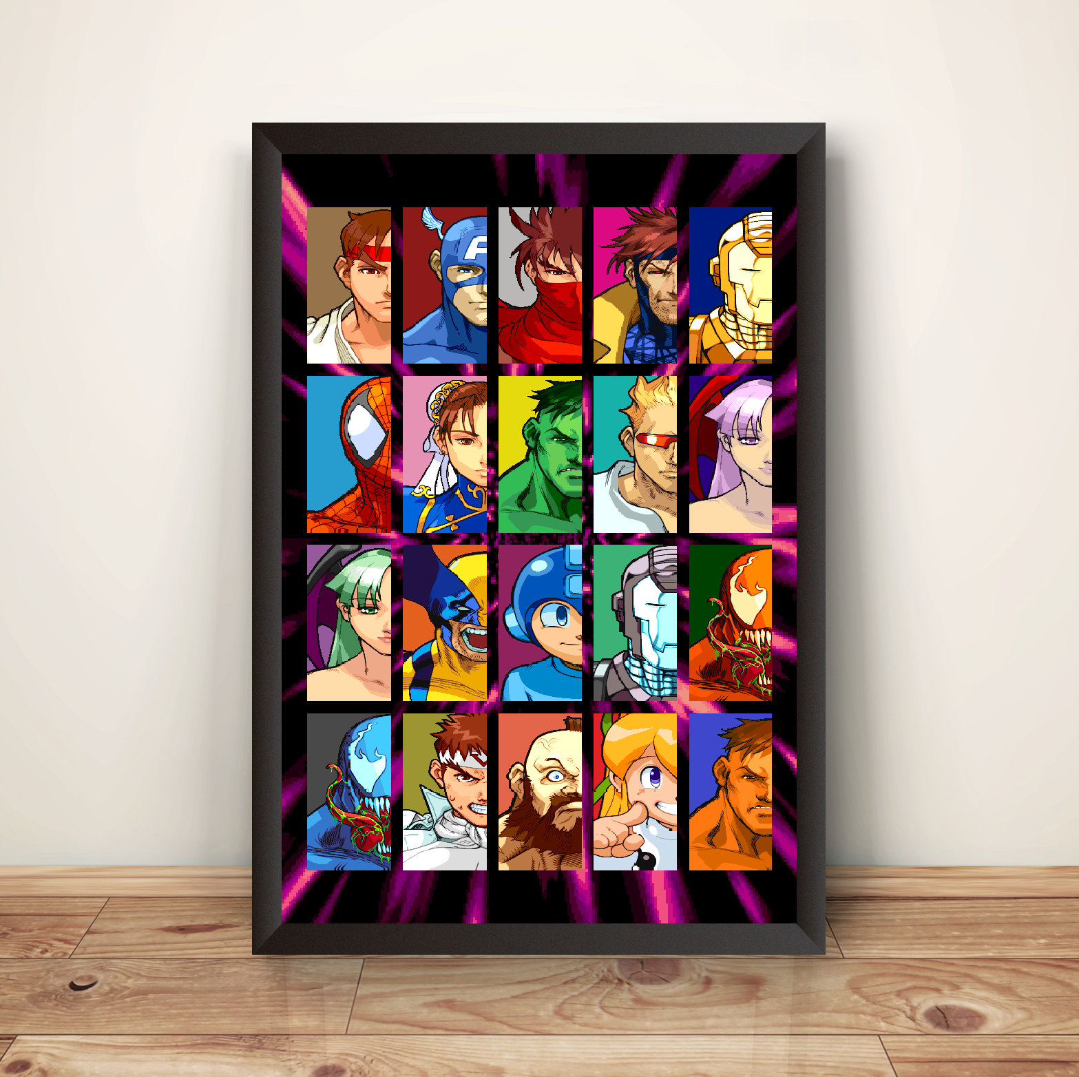 POSTER MVC: Clash of Super Heroes Portraits Premium Poster.-UNFRAMED ...