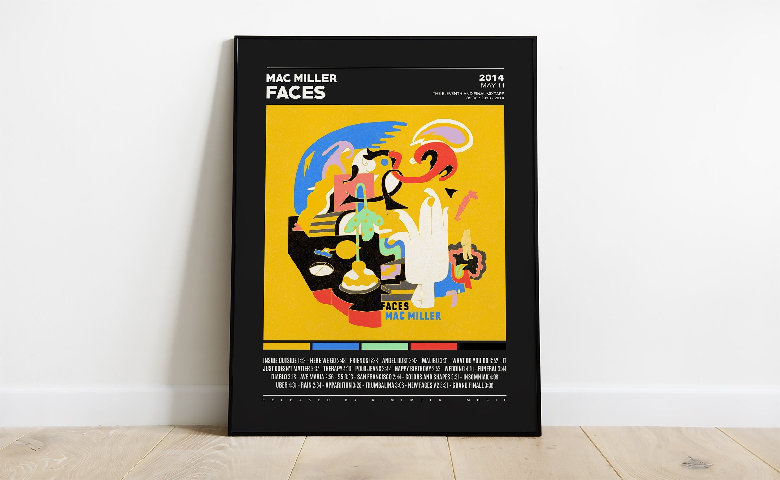 POSTER Mac Miller / Faces Poster / Tracklist Album Cover Poster ...