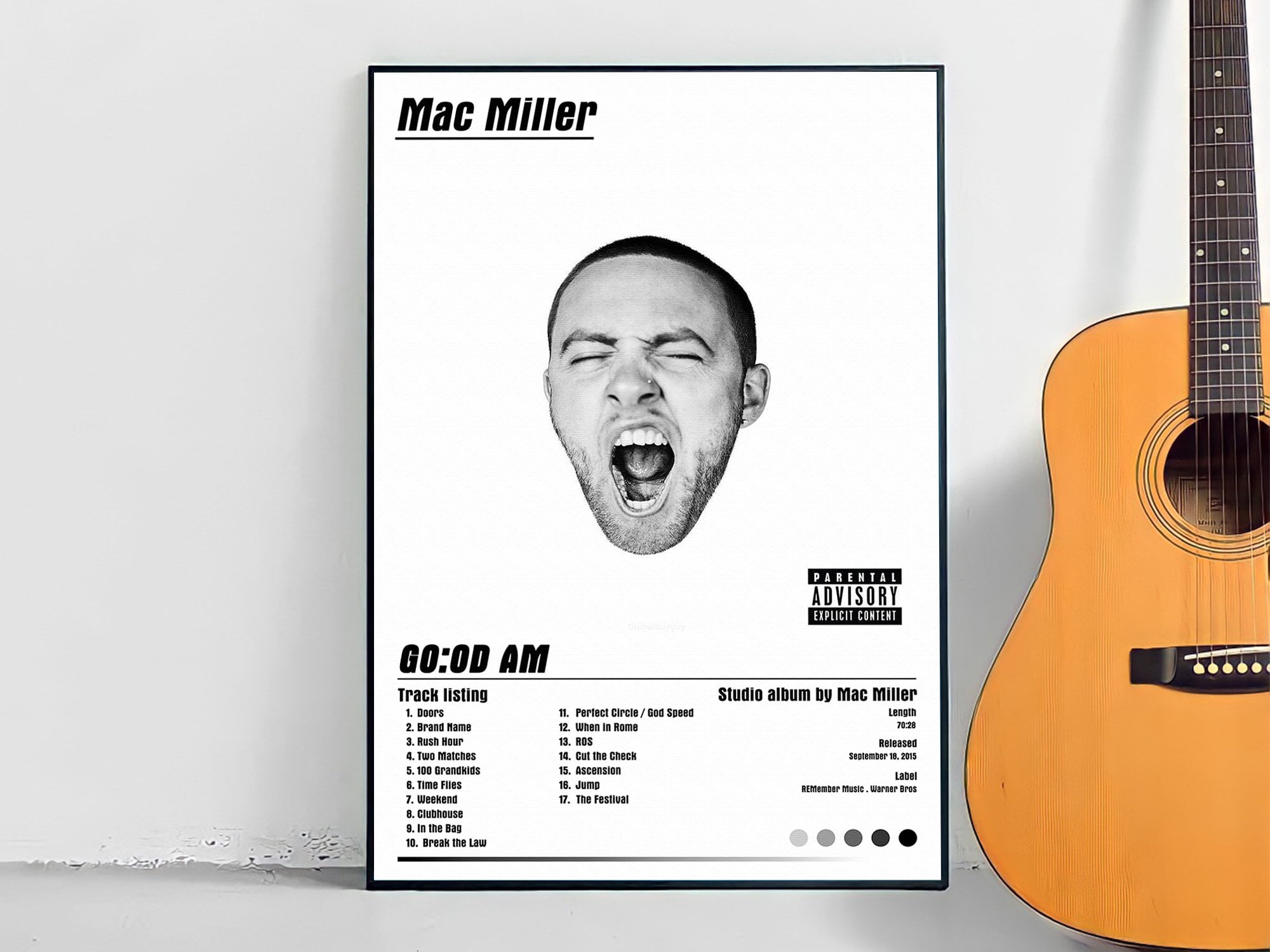 POSTER Mac Miller - GO OD AM | Album Cover Poster-UNFRAMED - Walmart.com