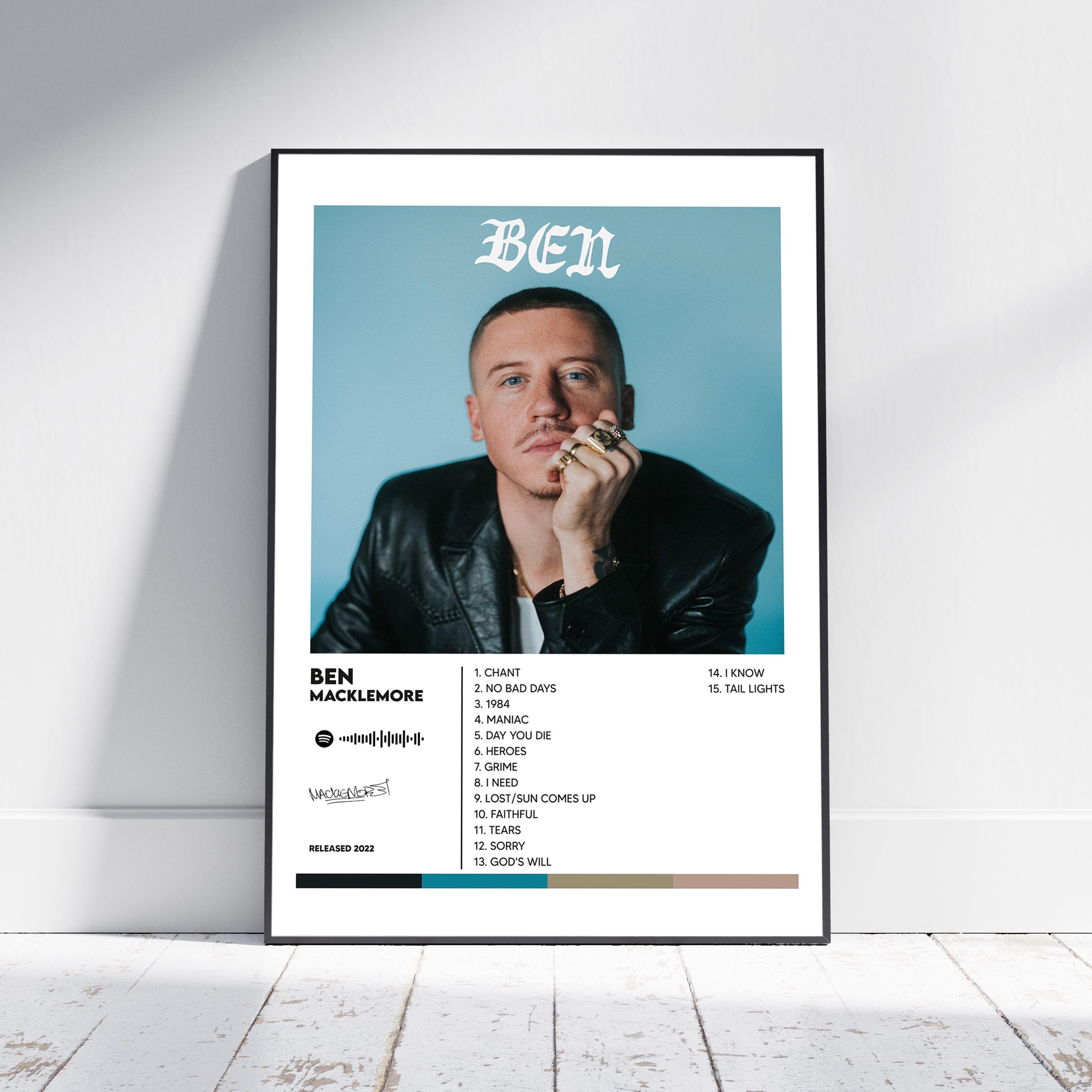 POSTER Macklemore - Ben Album Poster / Album Cover Poster / Music Gift ...