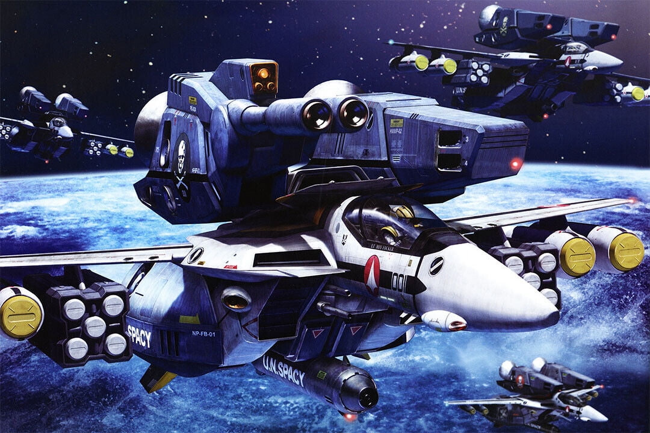 POSTER Macross Robotech Skull Squad Animation Space Wall Art Home Decor ...