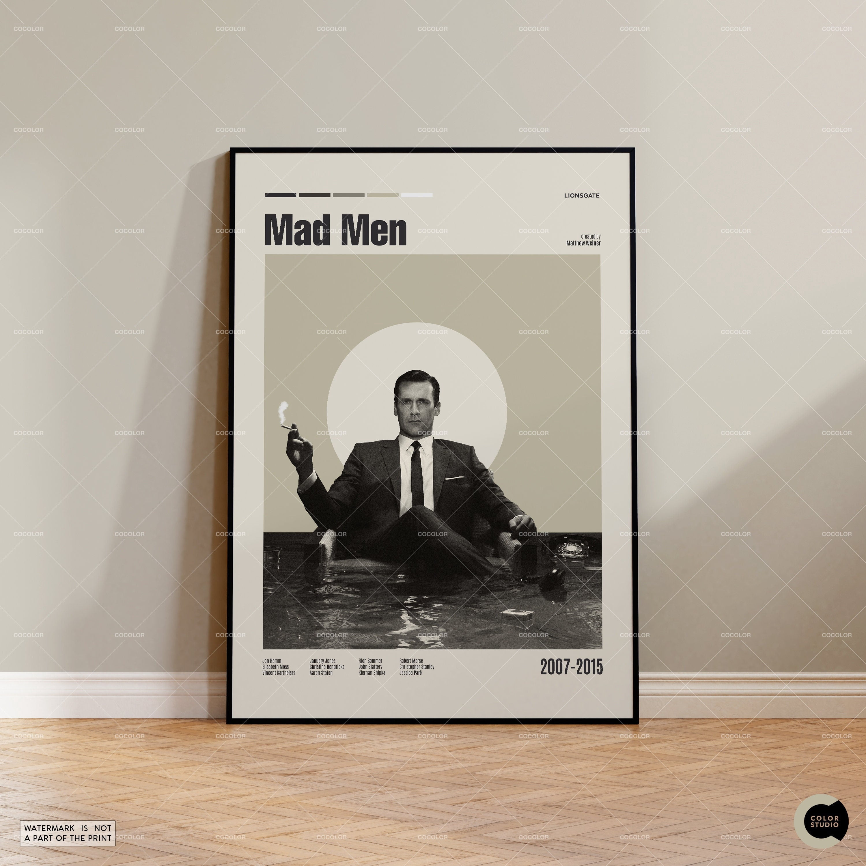POSTER Mad Men, Mid Century Poster, Vintage Movie Print, Movie Poster ...