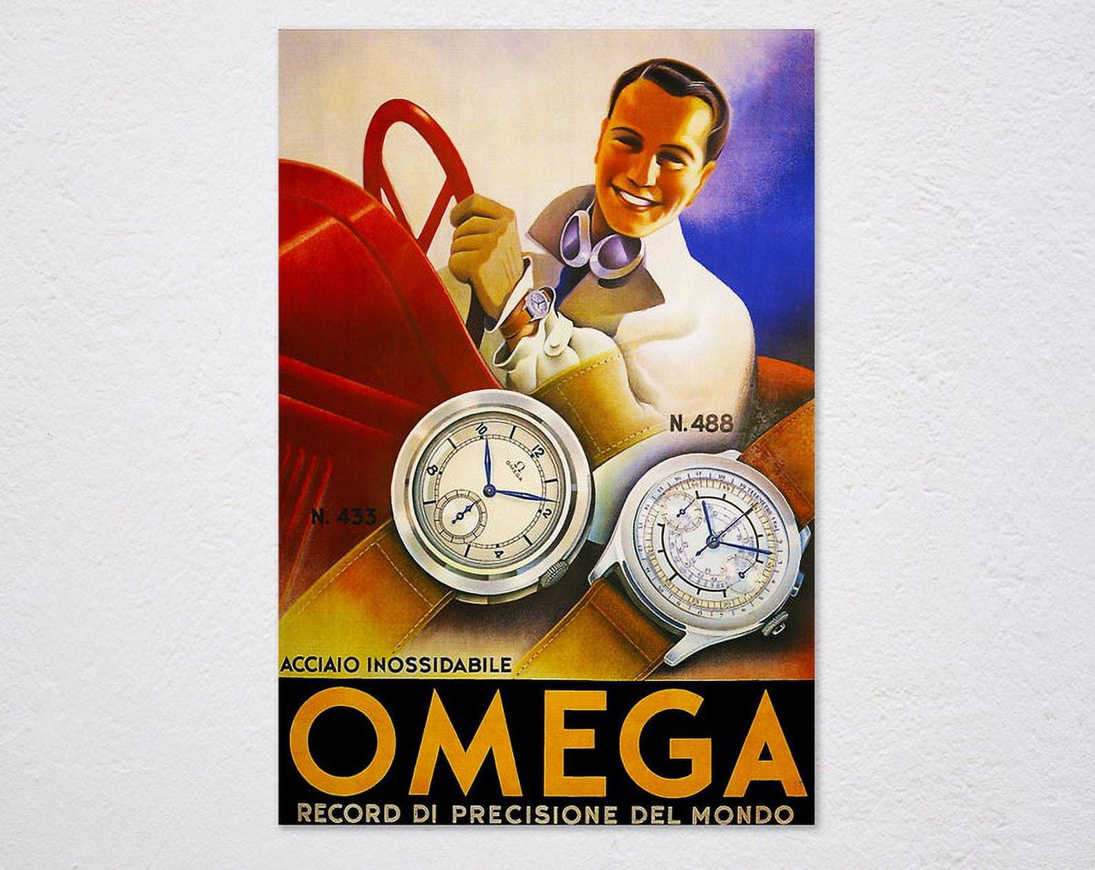 POSTER Man Men Omega Watch 433 488 Vintage Retro Poster, Vintage ...