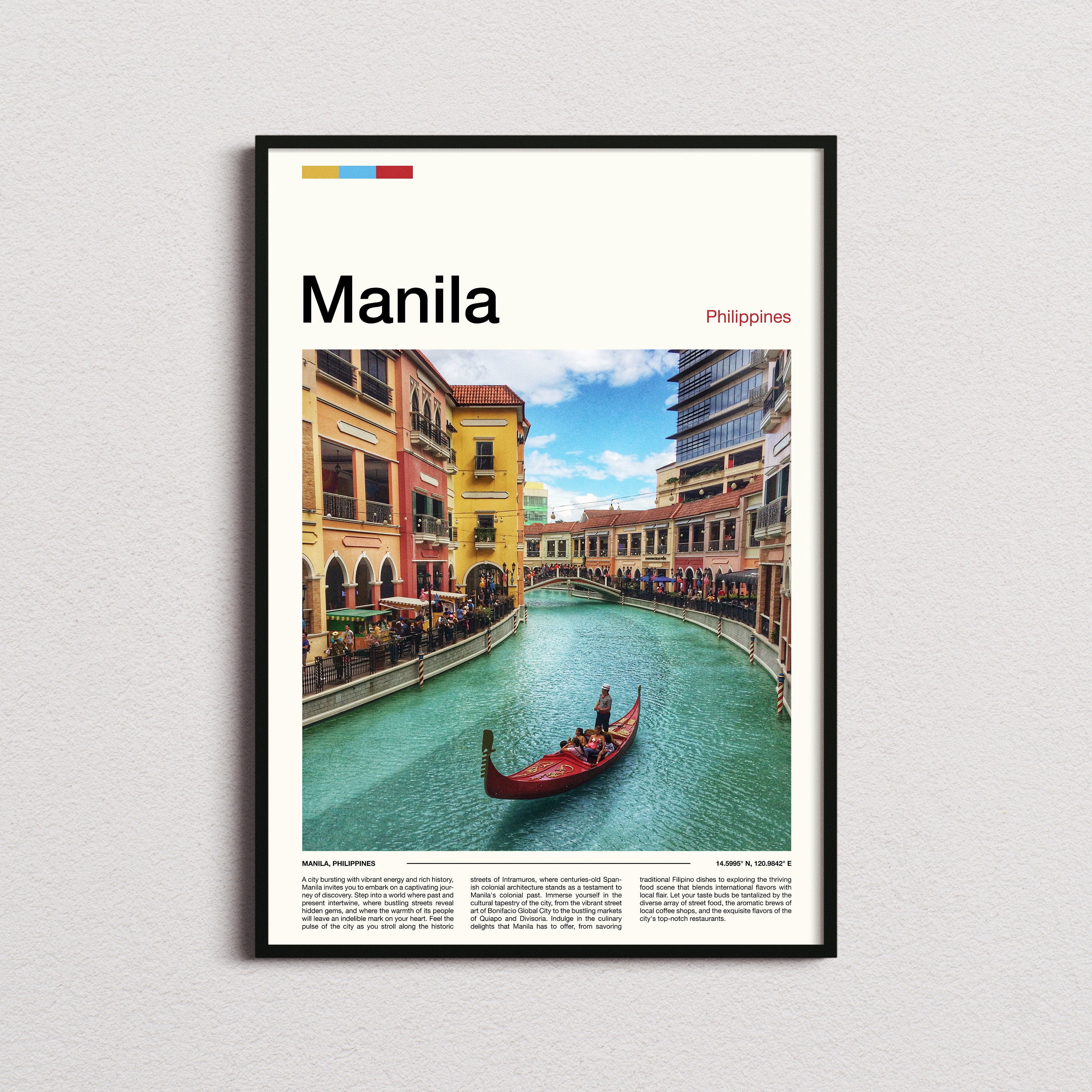 POSTER Manila Print, Manila Poster, Manila Wall Art, Philippines Art ...