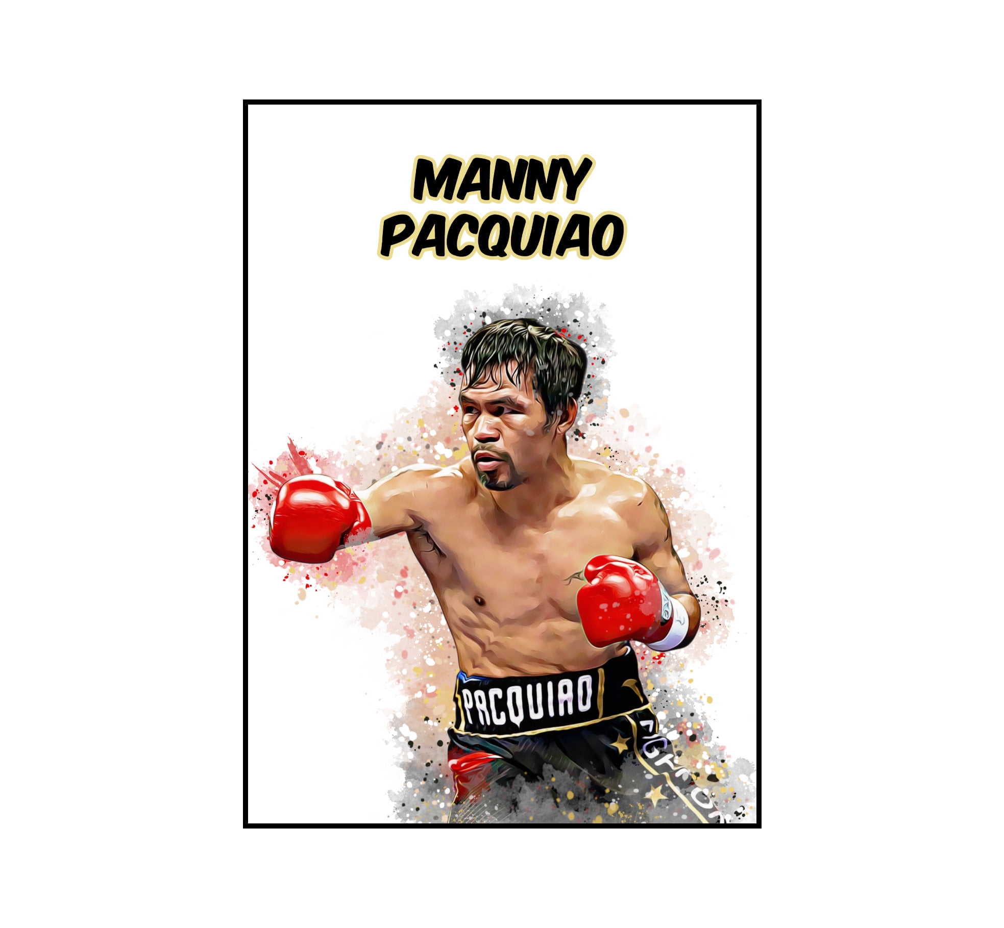 POSTER Manny Pacquiao Poster Print - Boxing Pac Man Print Wall Art ...