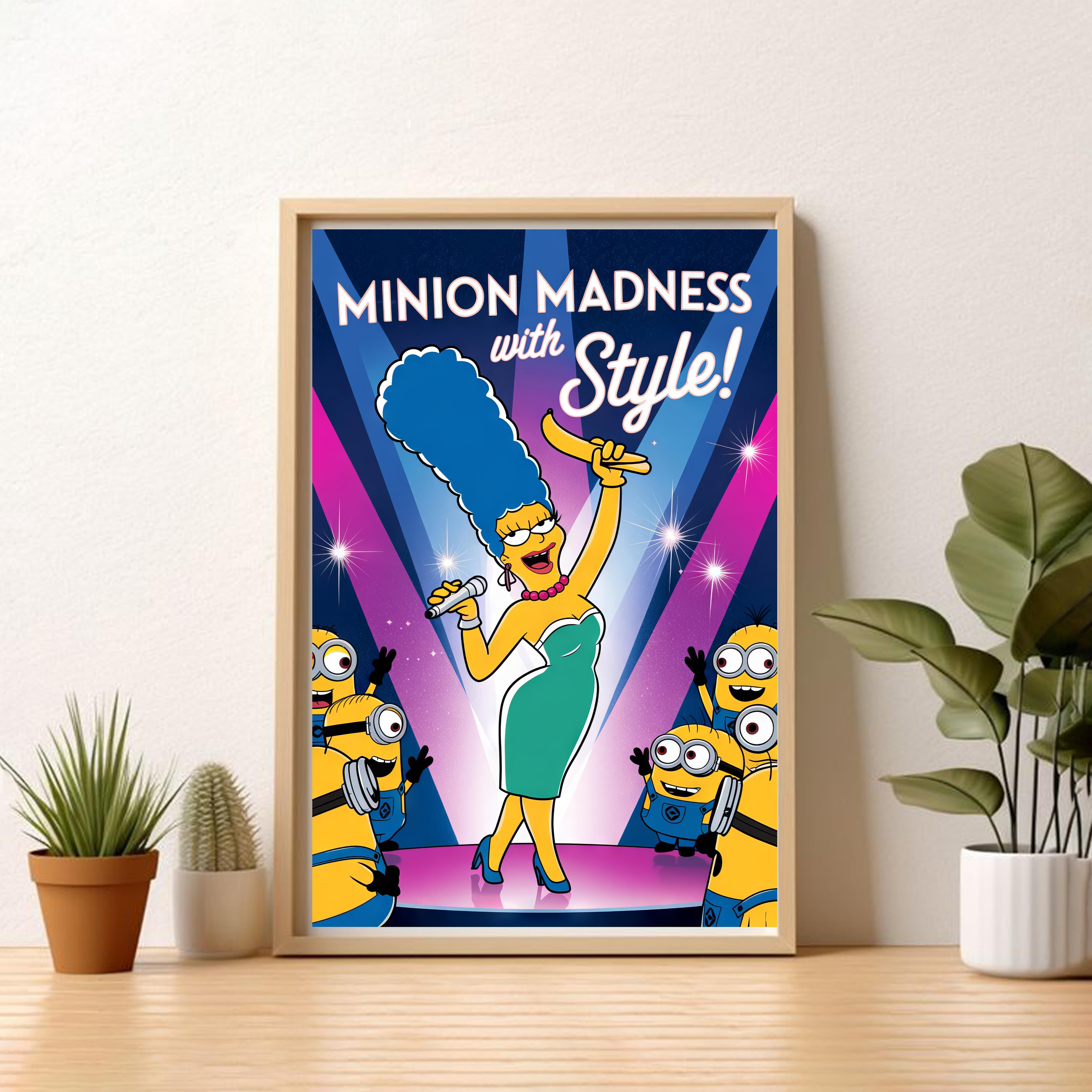 POSTER Marge-Minion Poster - Marge Simpson as a Stylish Minion ...