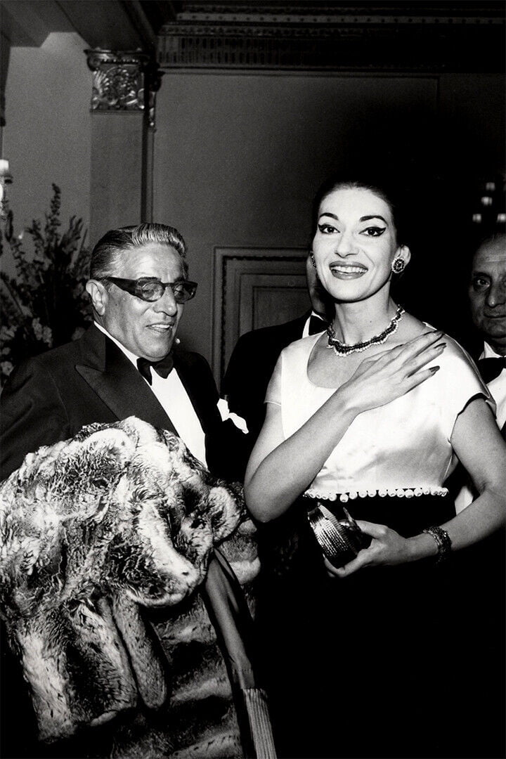 POSTER Maria Callas And Aristotle Onassis Painting Print Wall Art Home ...