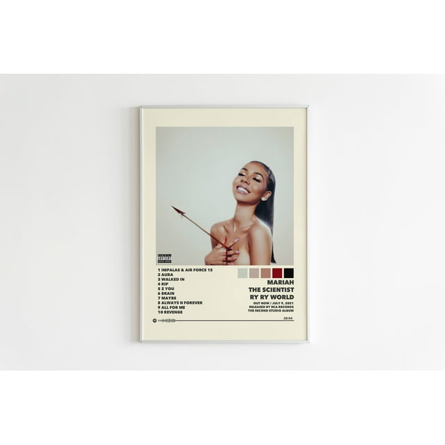 POSTER Mariah the Scientist Posters, RY RY WORLD Poster, Album Cover ...