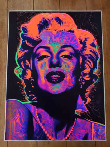 POSTER Marilyn Monroe Neon Poster UNFRAMED, 12x18 - Walmart.com