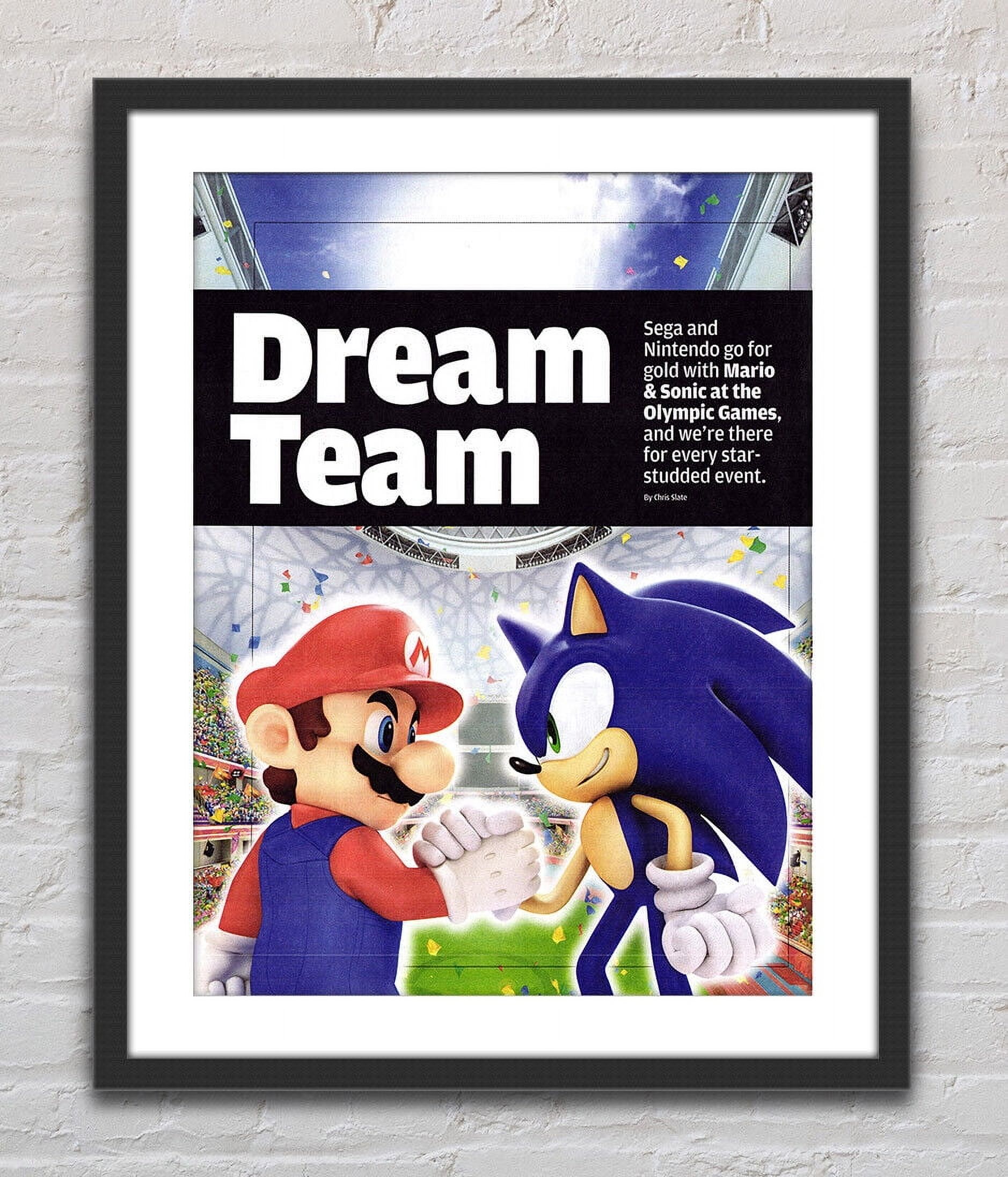 POSTER Mario And Sonic At Olympic Games Nintendo Wii DS Ad Promo Poster ...