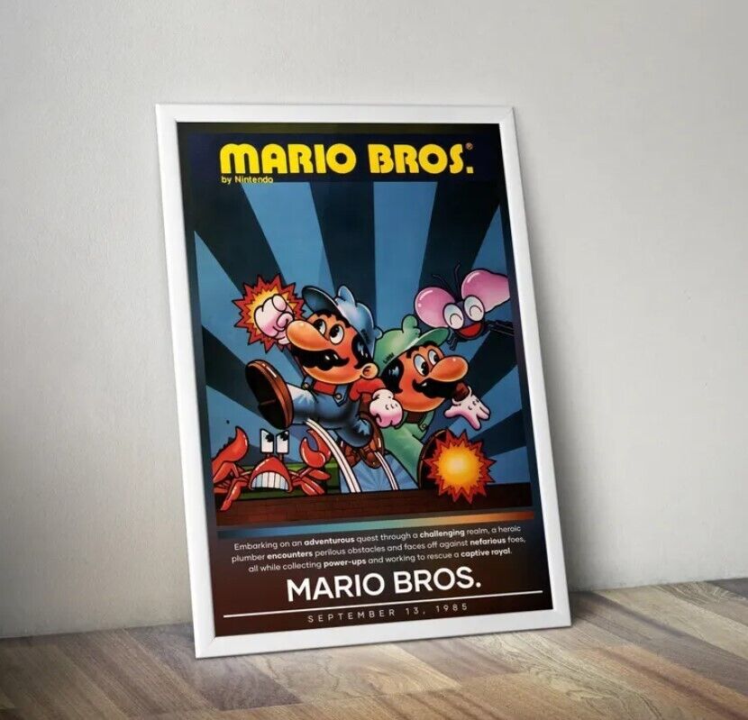 POSTER Mario Bros. Poster | Super Mario Prints | Gaming Poster | 4 ...