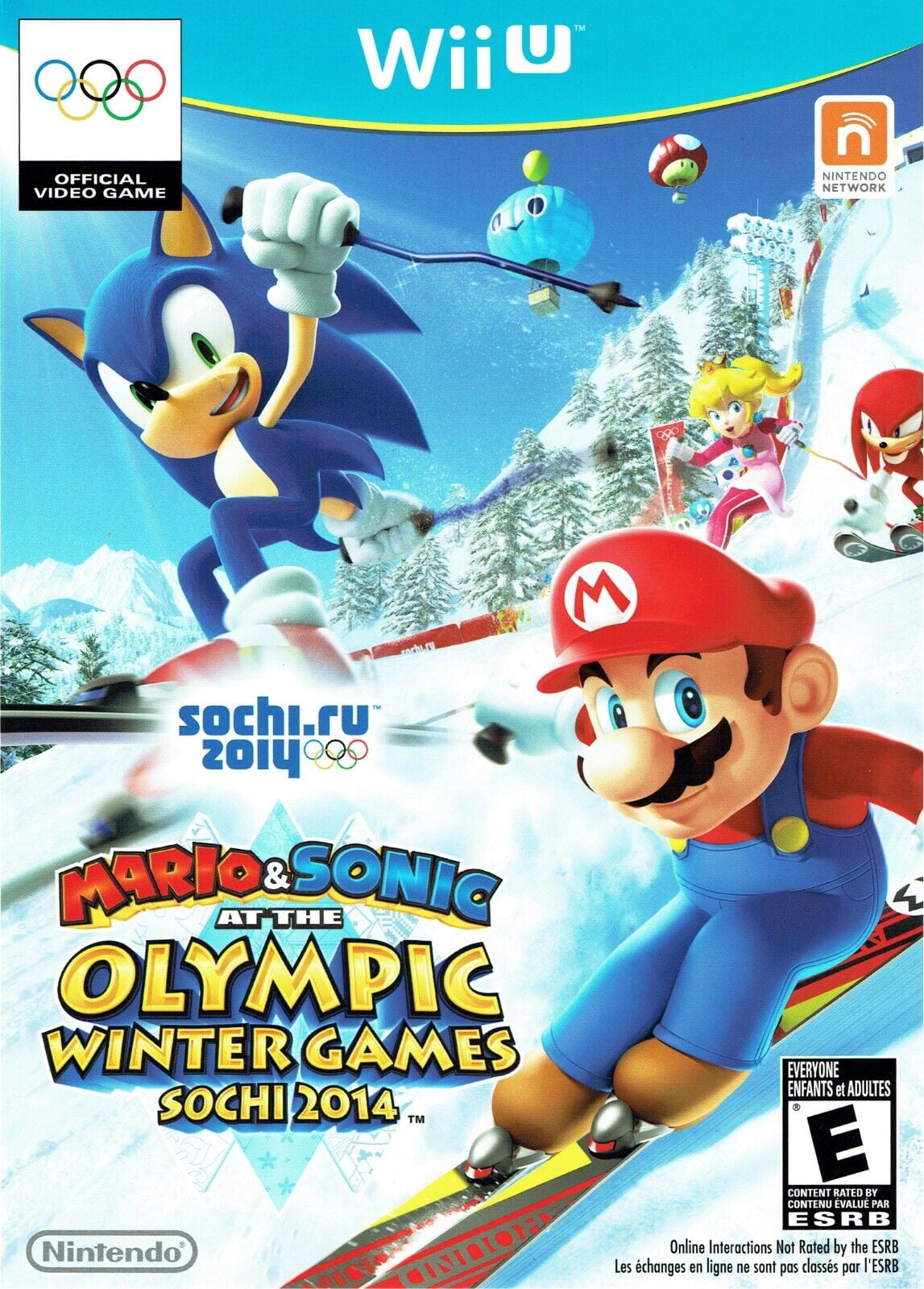 POSTER Mario & Sonic At The Olympic Winter Games Wii U BOX ART POSTER ...